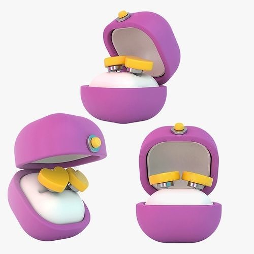 Earring Box 3D model | CGTrader