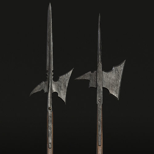 3D model Medieval Halberd - PBR Asset VR / AR / low-poly | CGTrader