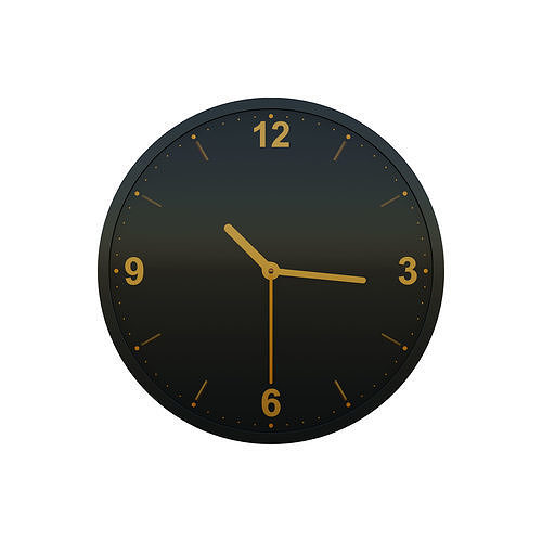 Simple Clock 3D model | CGTrader