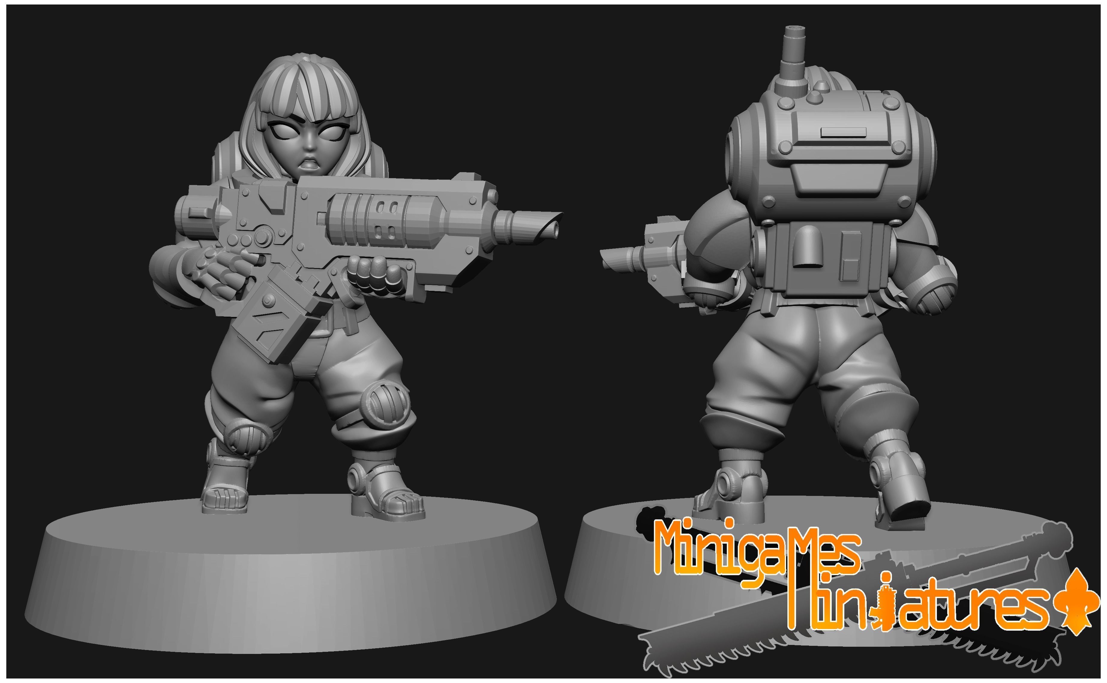 Space dwarf anime figurines 3D model 3D printable | CGTrader