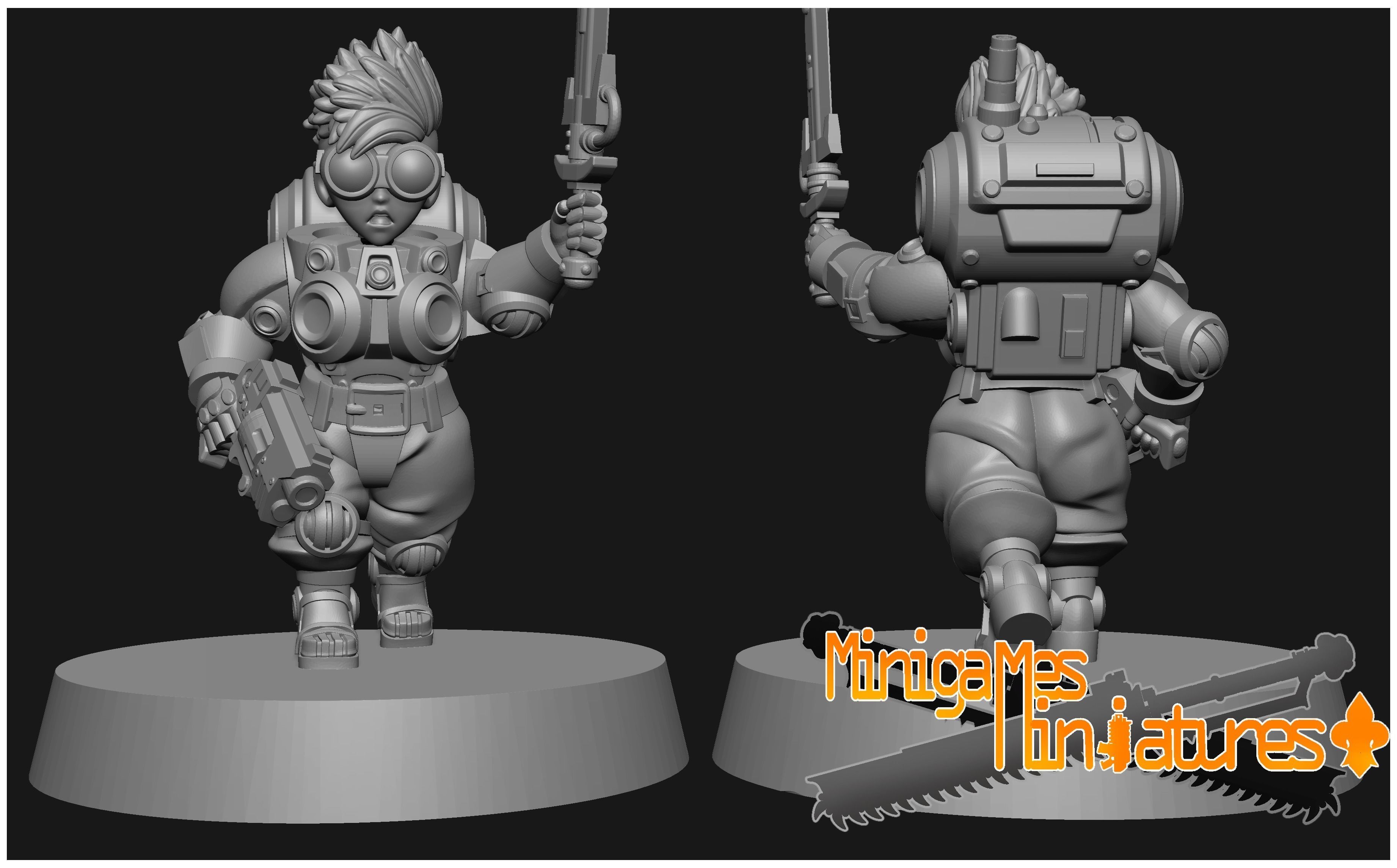 Space dwarf anime figurines 3D model 3D printable | CGTrader