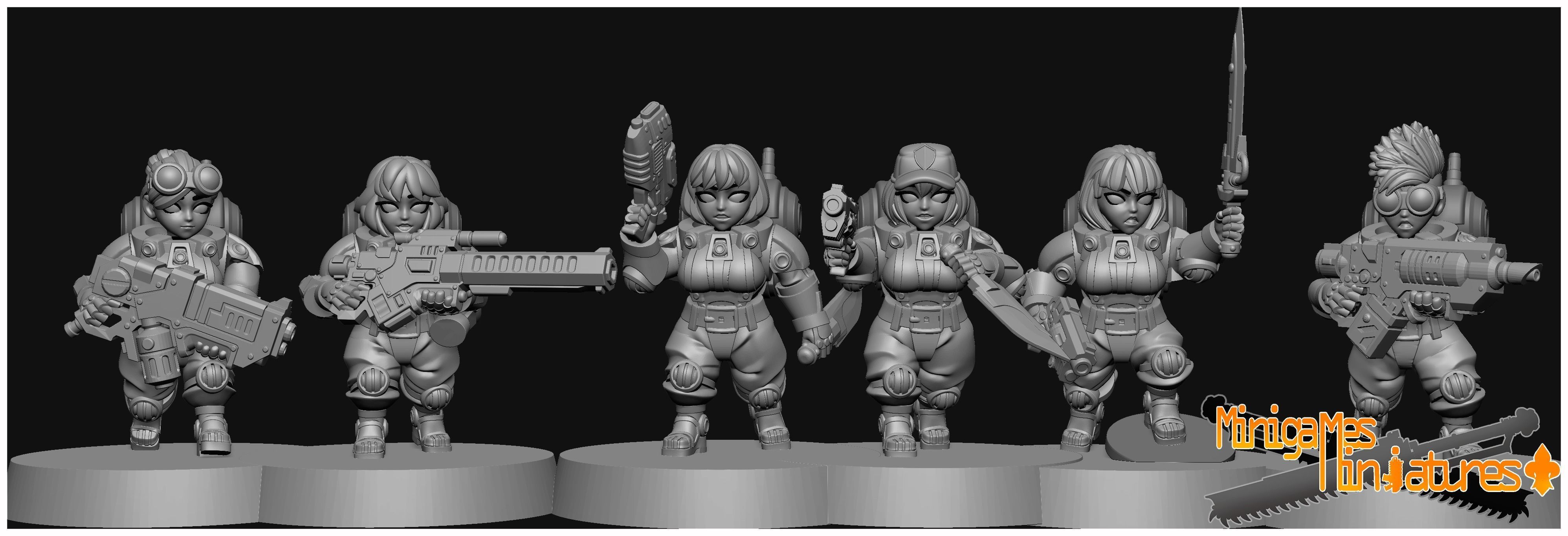 Space dwarf anime figurines 3D model 3D printable | CGTrader