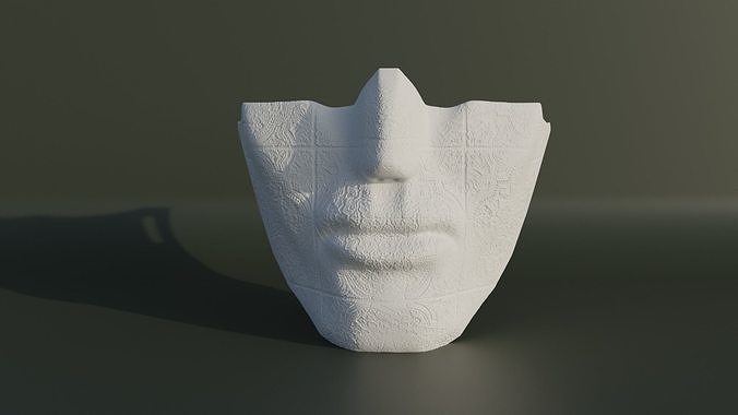 Embroidered Prom Mask - Party Mask 3D model 3D printable | CGTrader