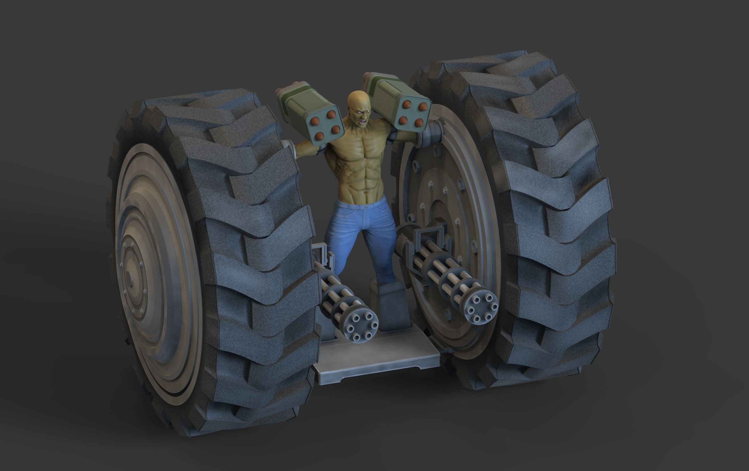 Twisted Metal - Axel 3D model 3D printable | CGTrader