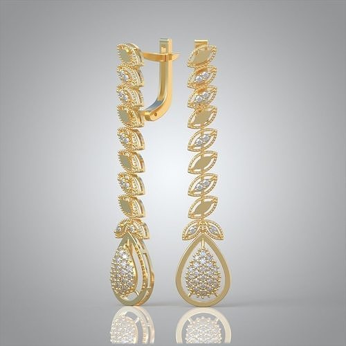 Earring 3D model 3D printable model 0172-8--- 3D model 3D printable ...