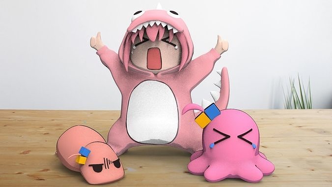 Bocchi the rock figures pack 3D model 3D printable | CGTrader