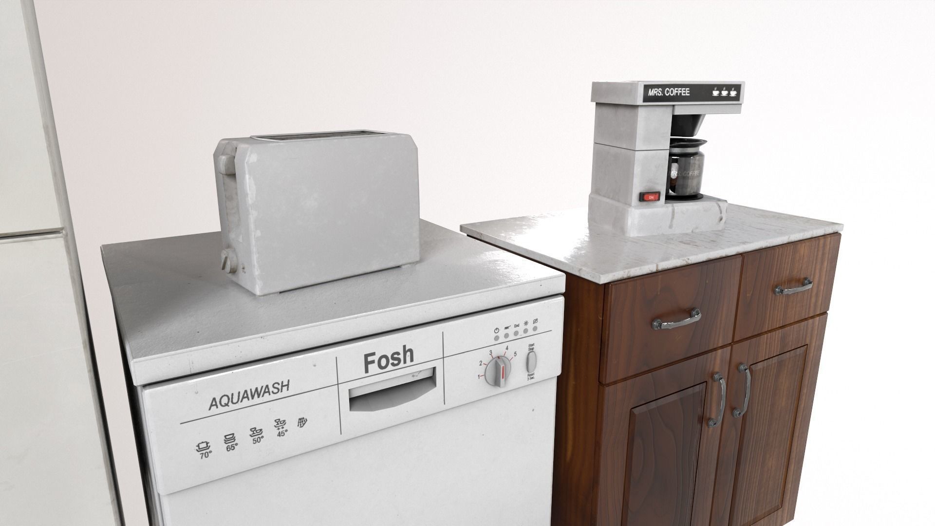 3D model Kitchen Pack 90s VR / AR / low-poly | CGTrader