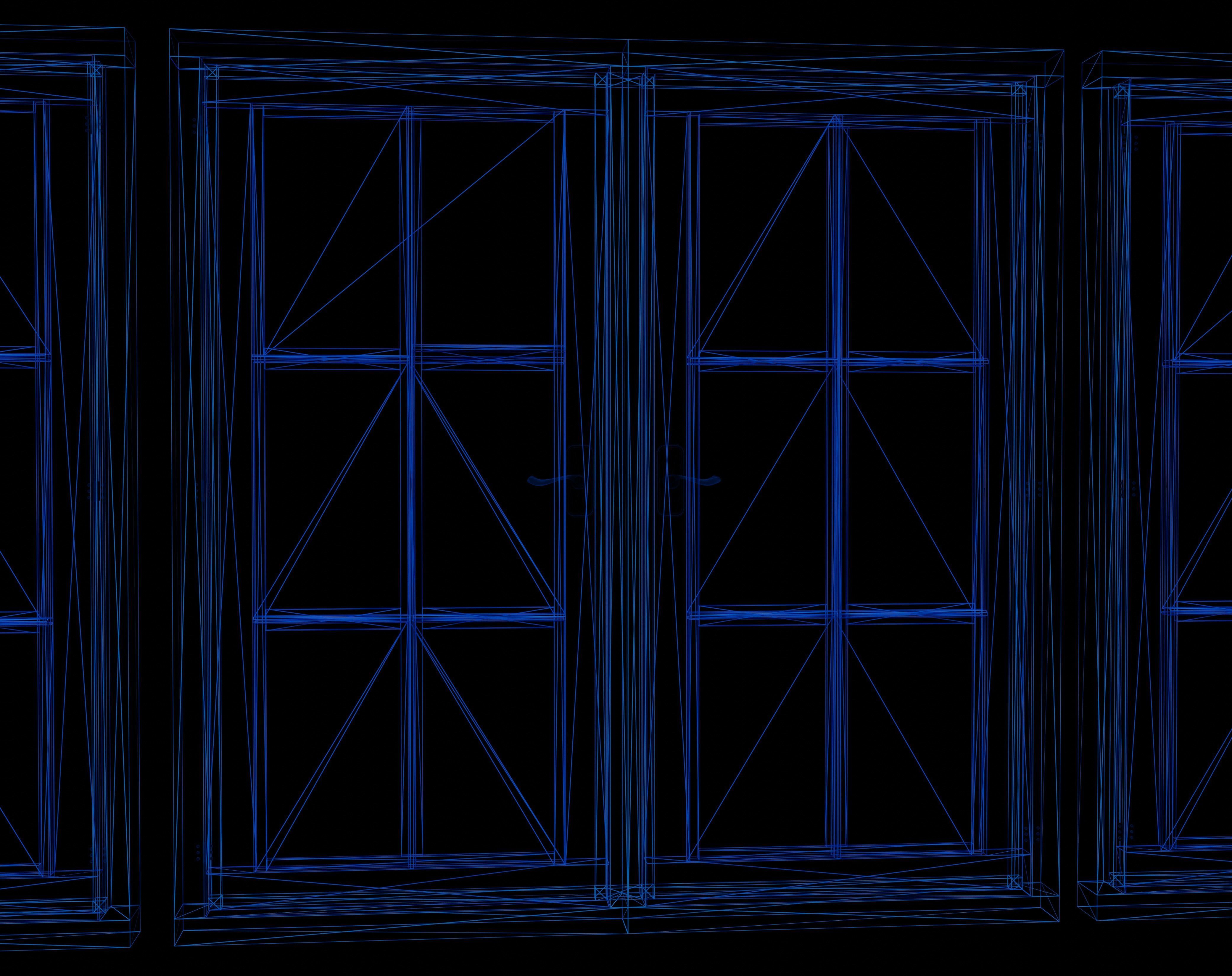 Window Set - 01 - Single Leaf - Double Leaf - Triple Leaf 3D model ...