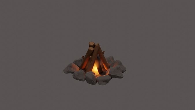 Low Poly Firepit free VR / AR / low-poly 3D model | CGTrader