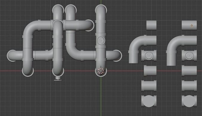 Small but usefull tube asset pack free 3D model | CGTrader