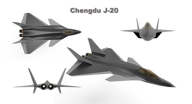 Chengdu J-20 3D model | CGTrader