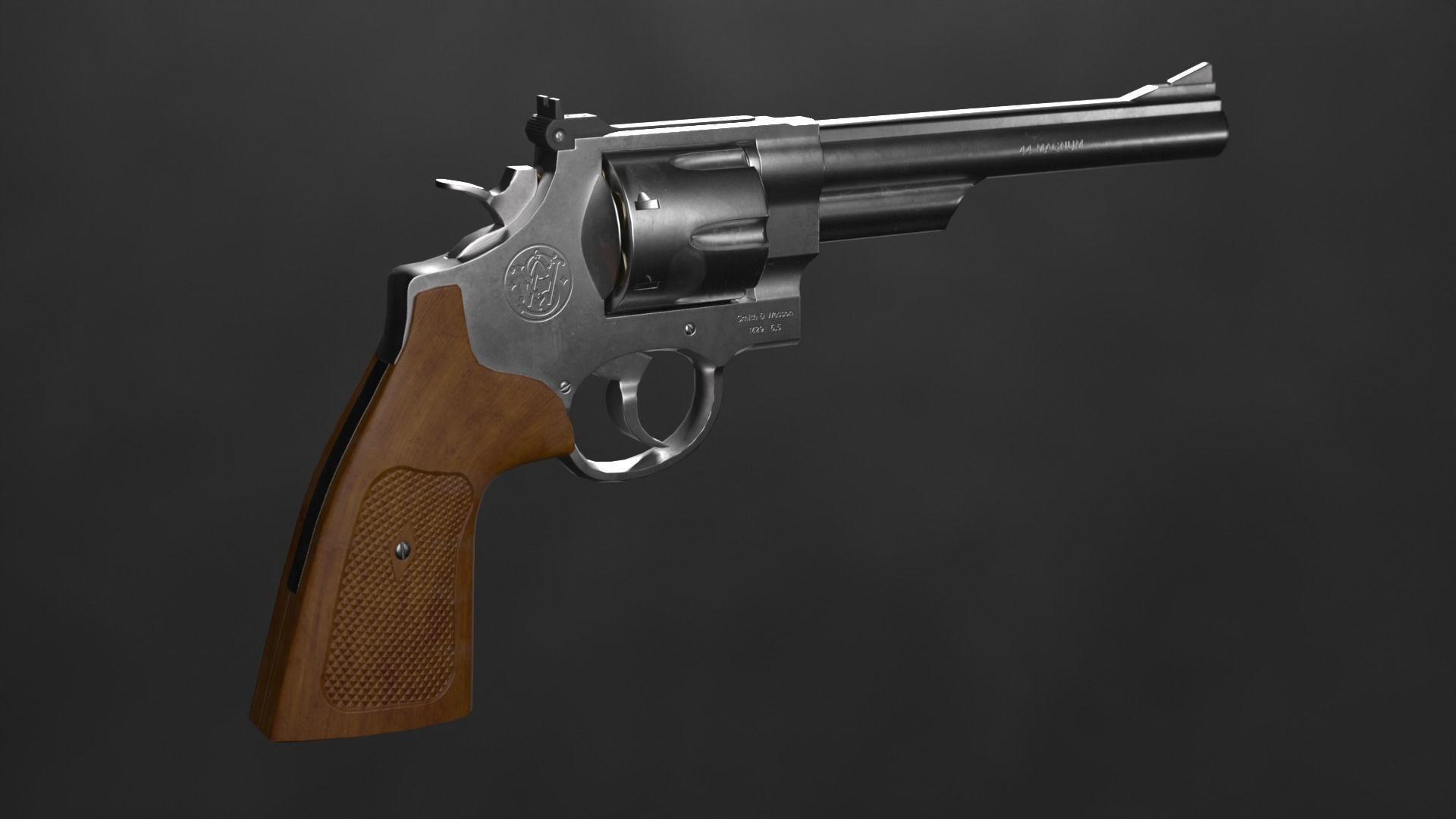 3D model The revolver model is realistic VR / AR / low-poly | CGTrader