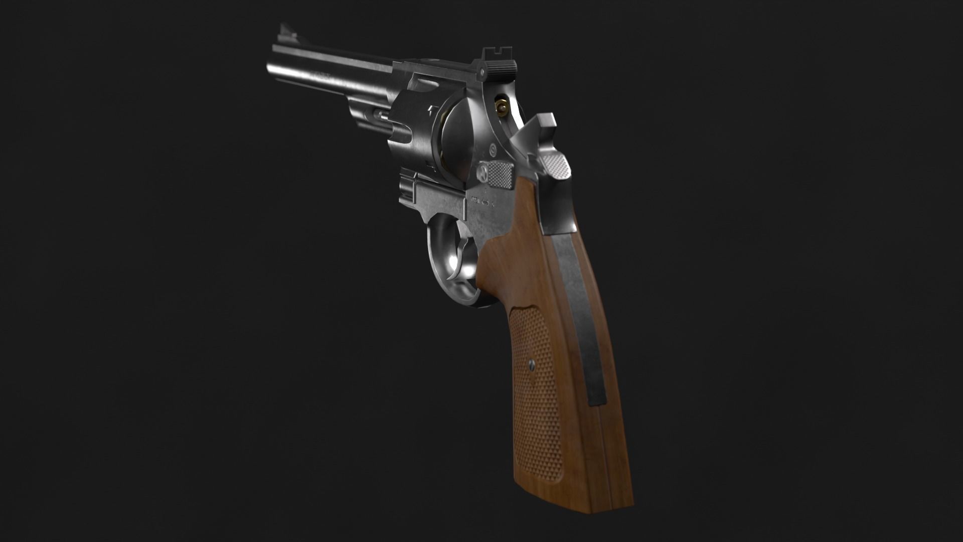 3D model The revolver model is realistic VR / AR / low-poly | CGTrader