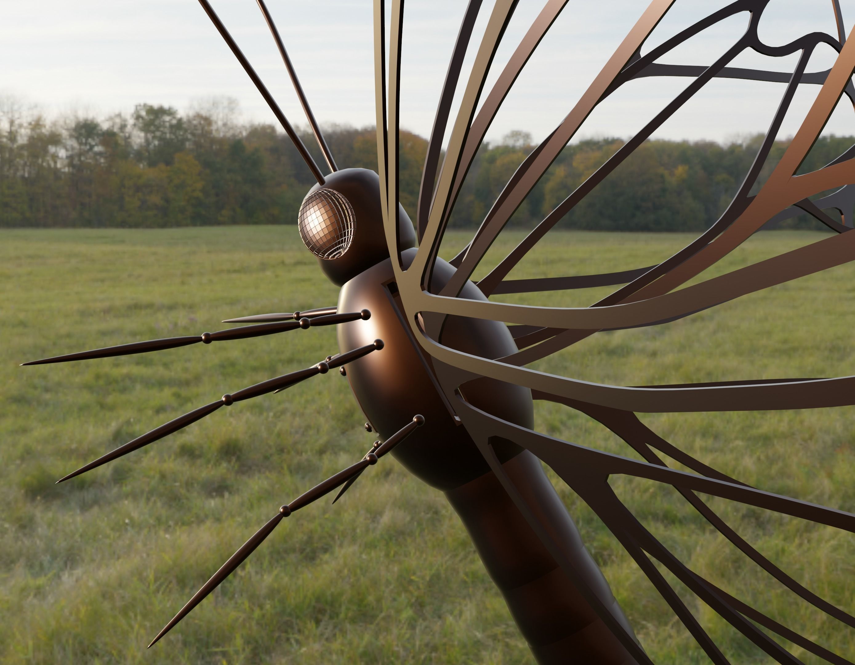 Mechanical butterfly 3D model | CGTrader