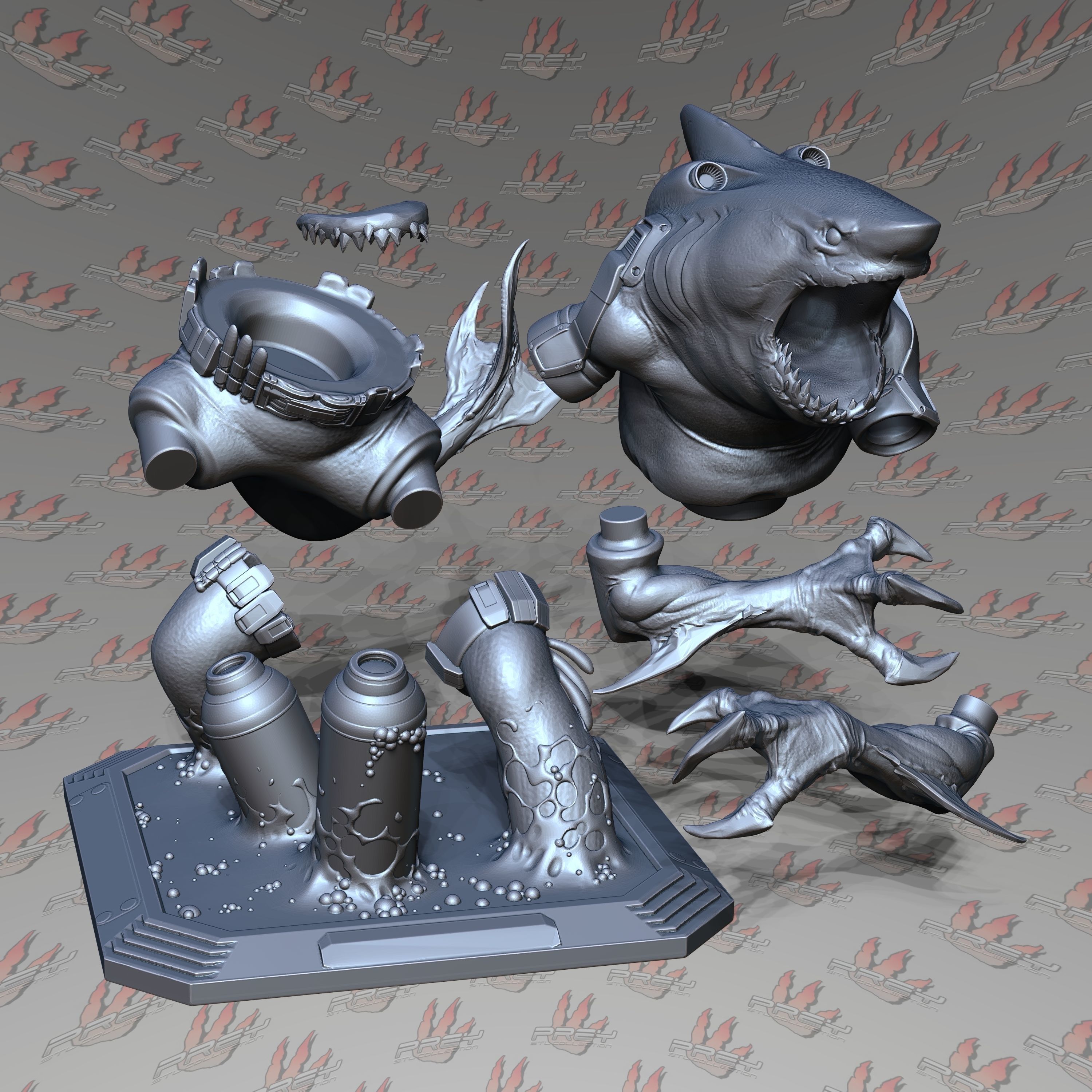 ARMAGGON 1-10 SCALE PRESUPPORTED 3D model 3D printable | CGTrader