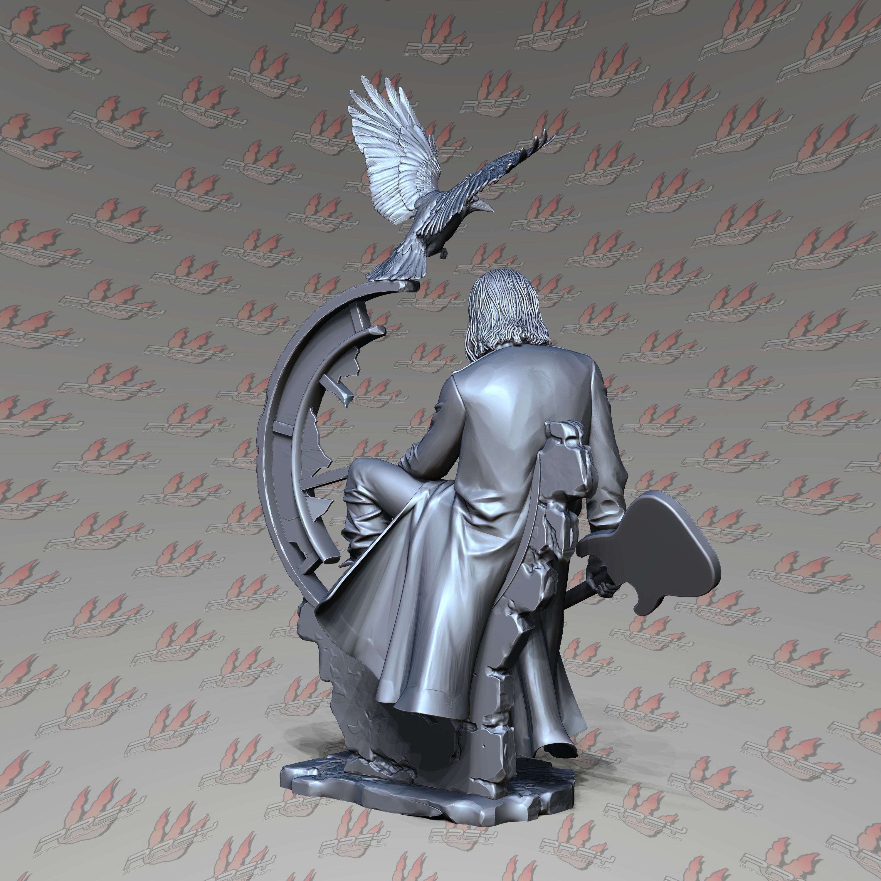THE CROW 32mm SCALE PRESUPPORTED 3D model 3D printable | CGTrader