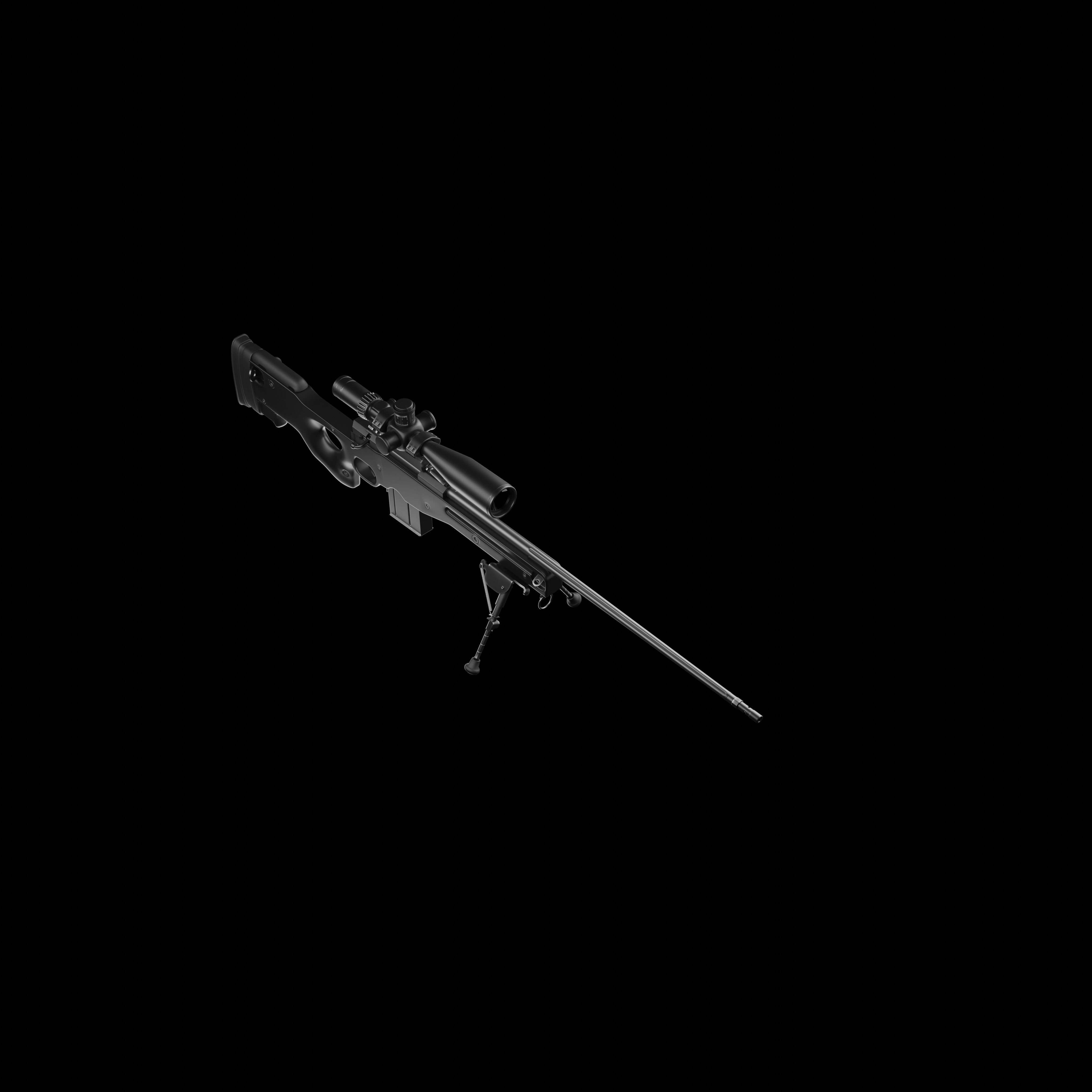 3D model Sniper Rifle VR / AR / low-poly | CGTrader