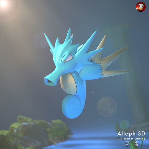Pokemon seadra 3D model 3D printable | CGTrader