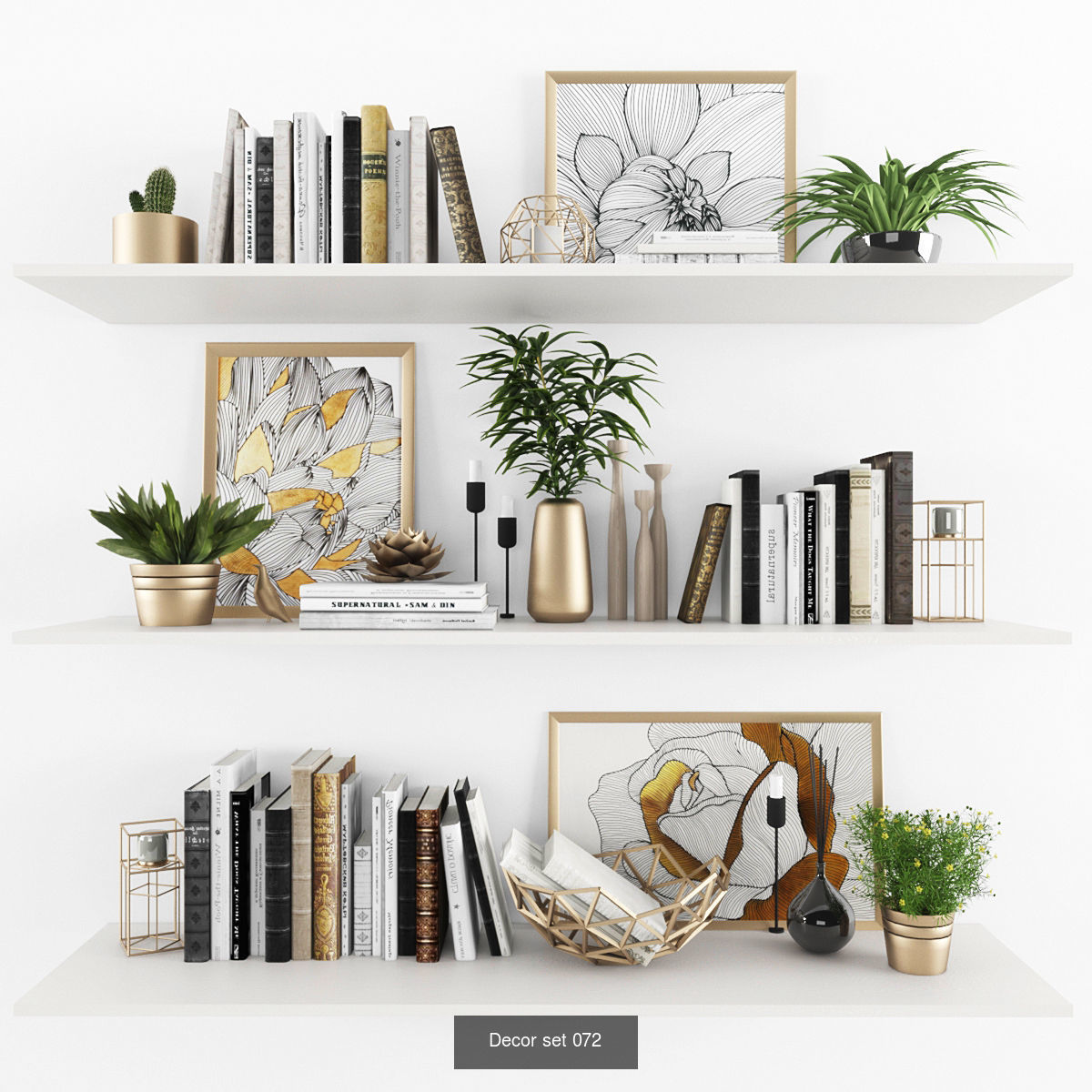 Collection of Decorative sets- 20 sets | CGTrader