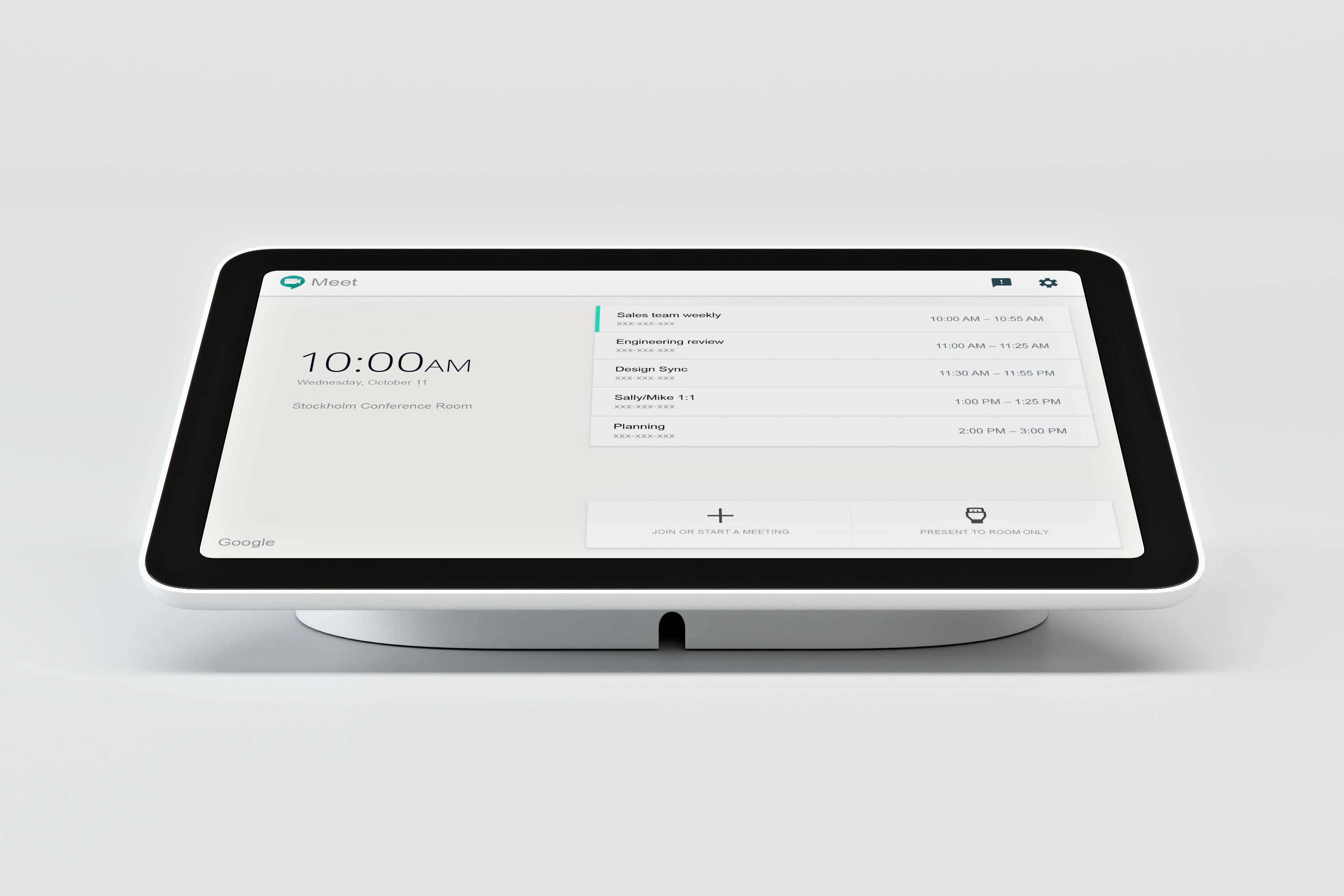 Google Meet Series One Touch Controller - Mimo Tablet 3D model | CGTrader