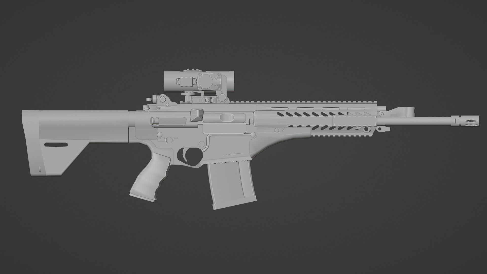 3D model Turkish MKEK MPT Infantry Rifle Pack with ASELSAN A950 VR / AR ...