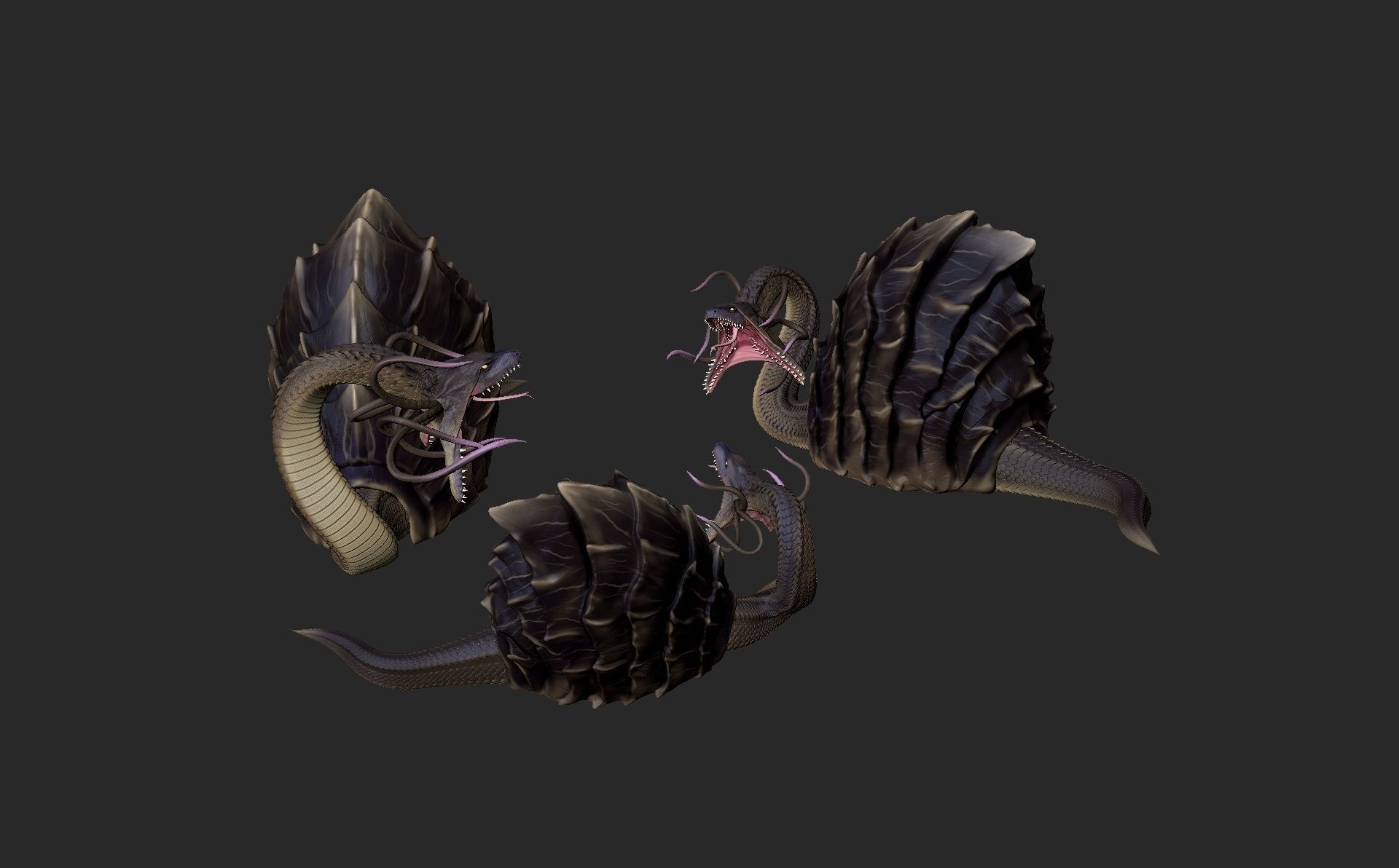 Lou Carcolh a mythical beast from French folklore 3D model 3D printable ...