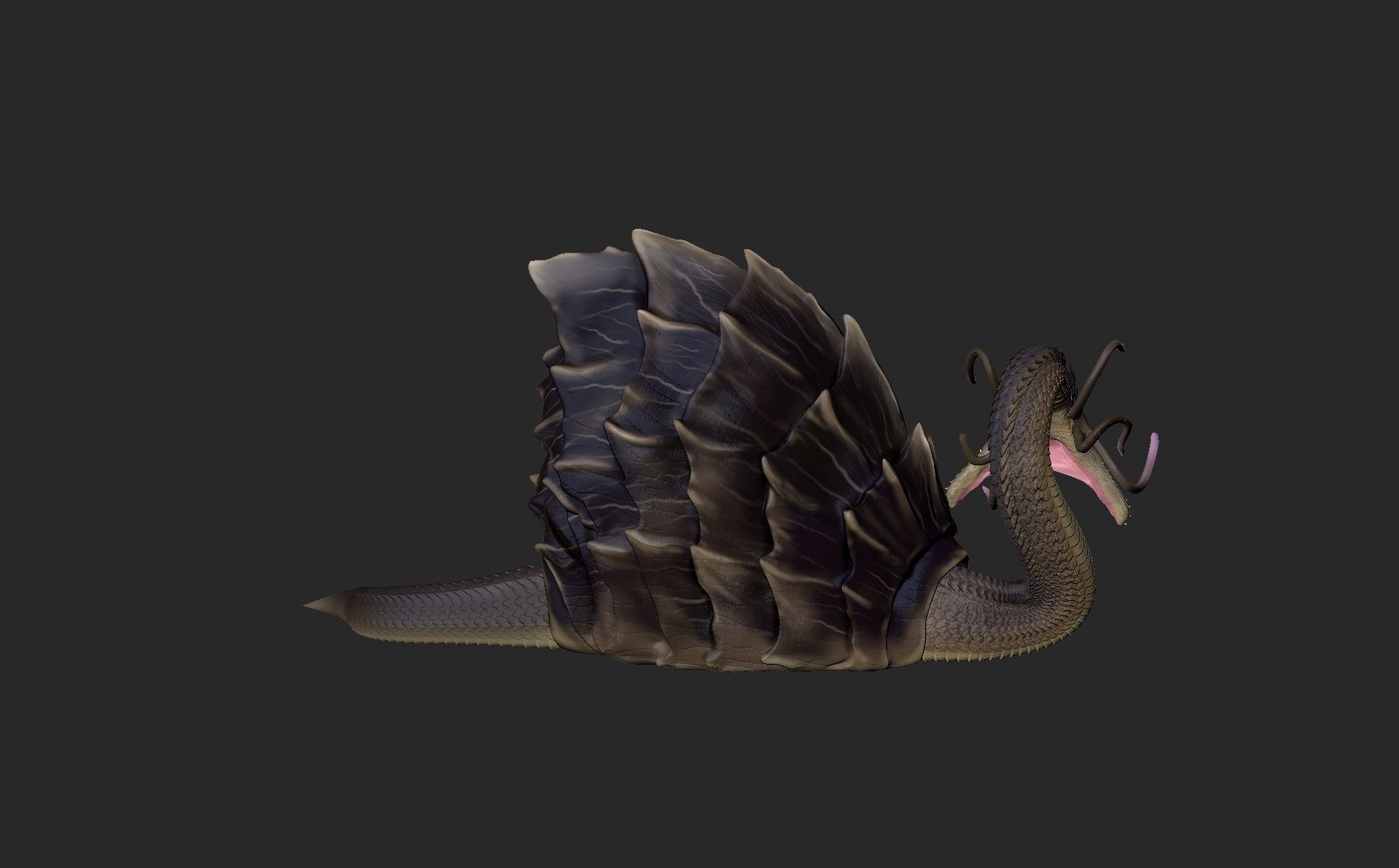 Lou Carcolh a mythical beast from French folklore 3D model 3D printable ...