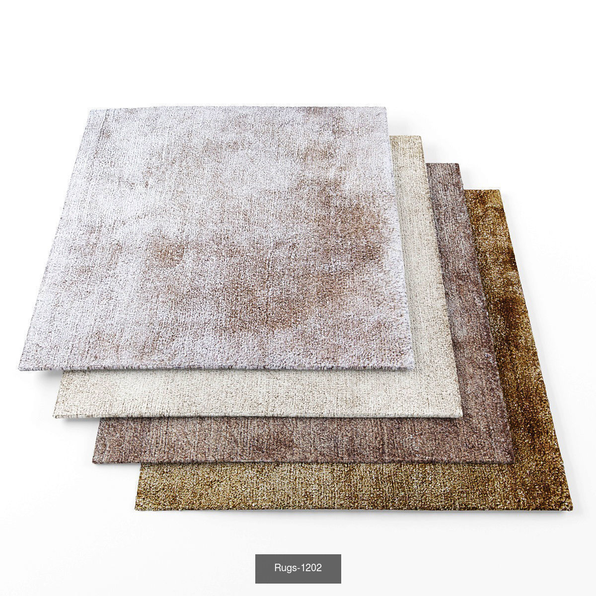 Collection square rugs VR / AR / low-poly | CGTrader