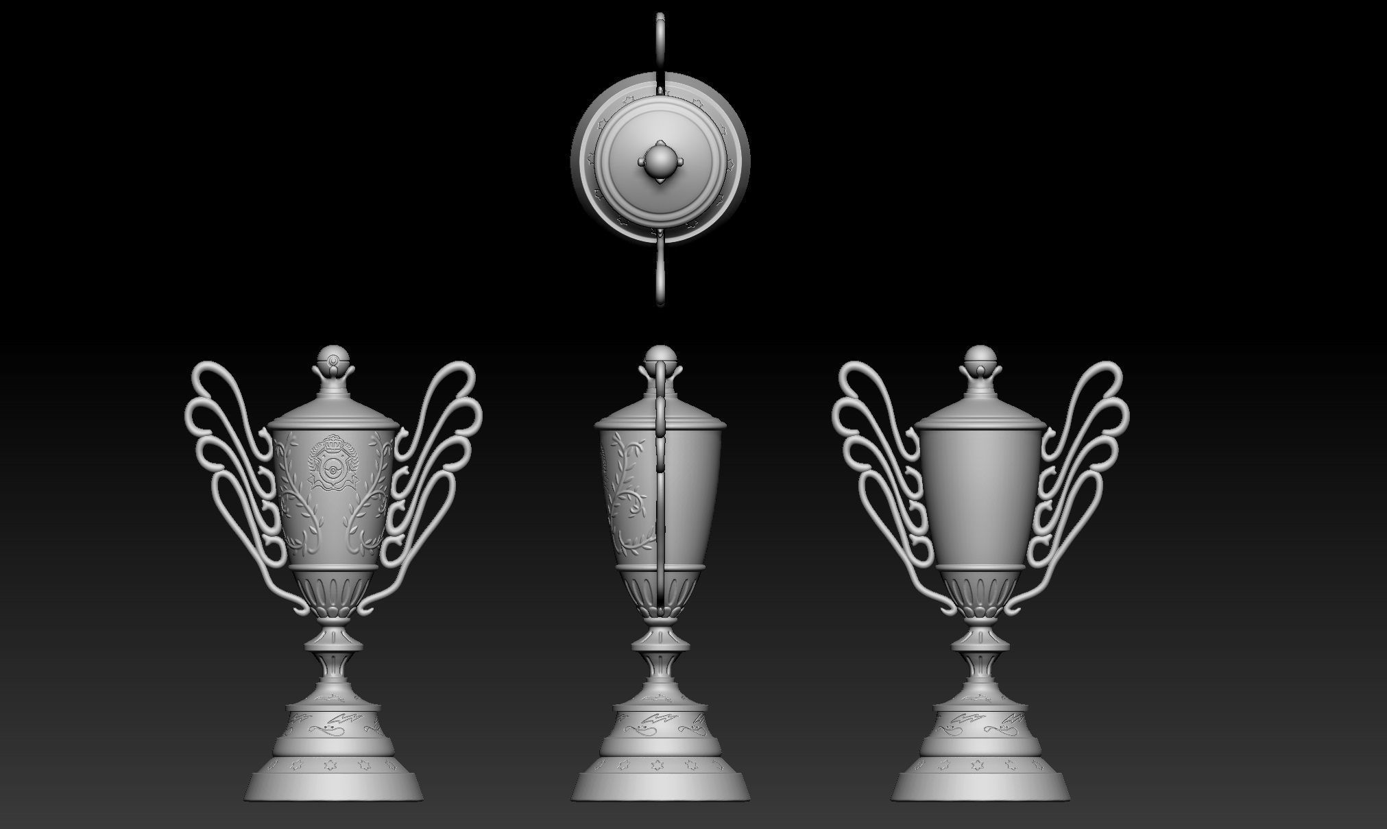 Pokemon Champion Trophy 3D model 3D printable | CGTrader