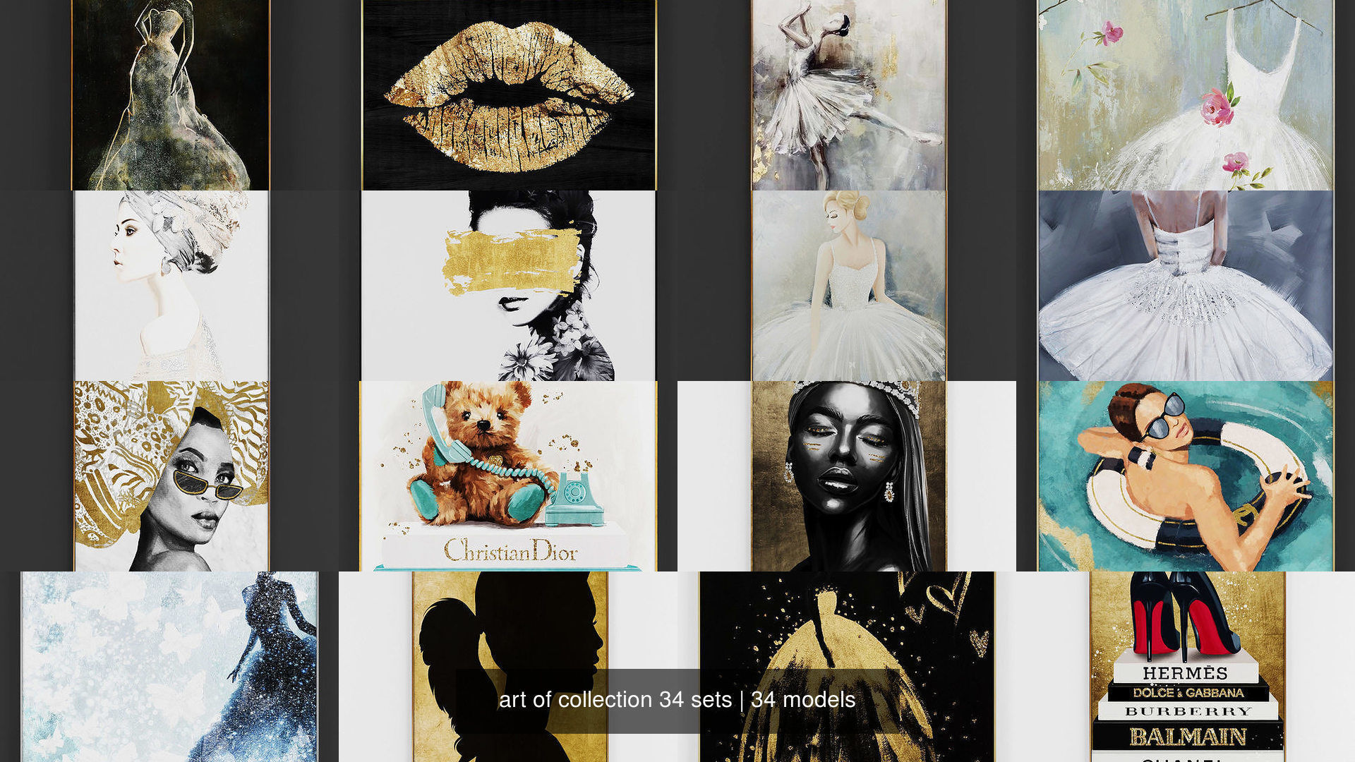 art of collection 34 sets | CGTrader