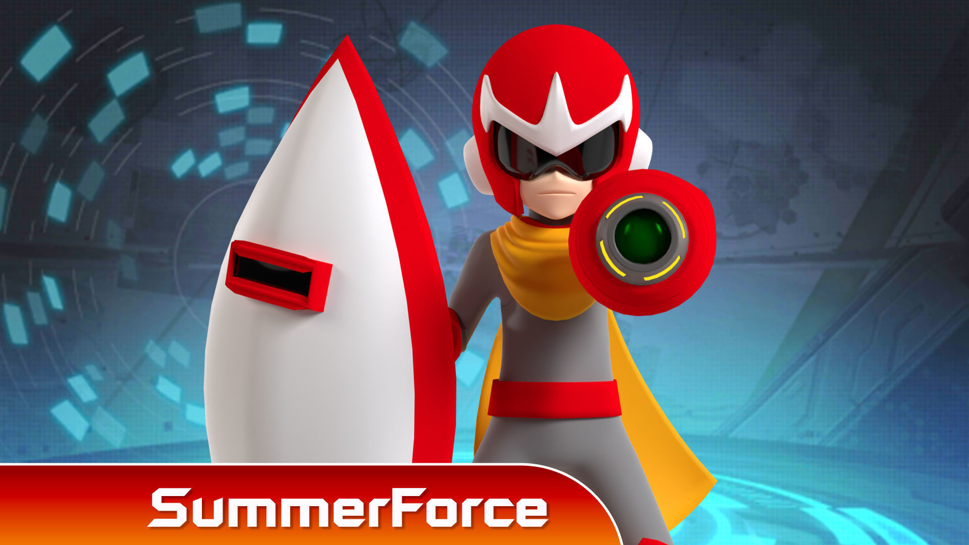 Protoman - Megaman 3D model rigged | CGTrader