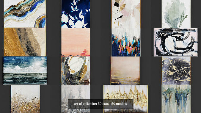 art of collection 50 sets | CGTrader