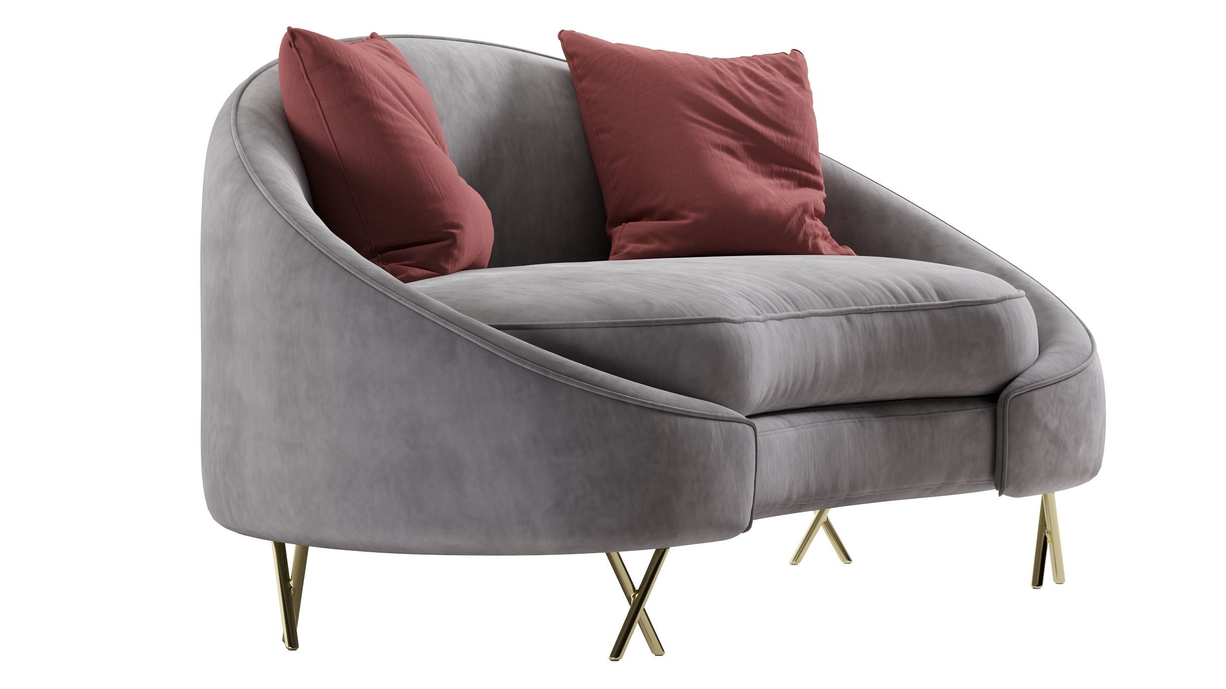 Loveseat Lula 3D model | CGTrader