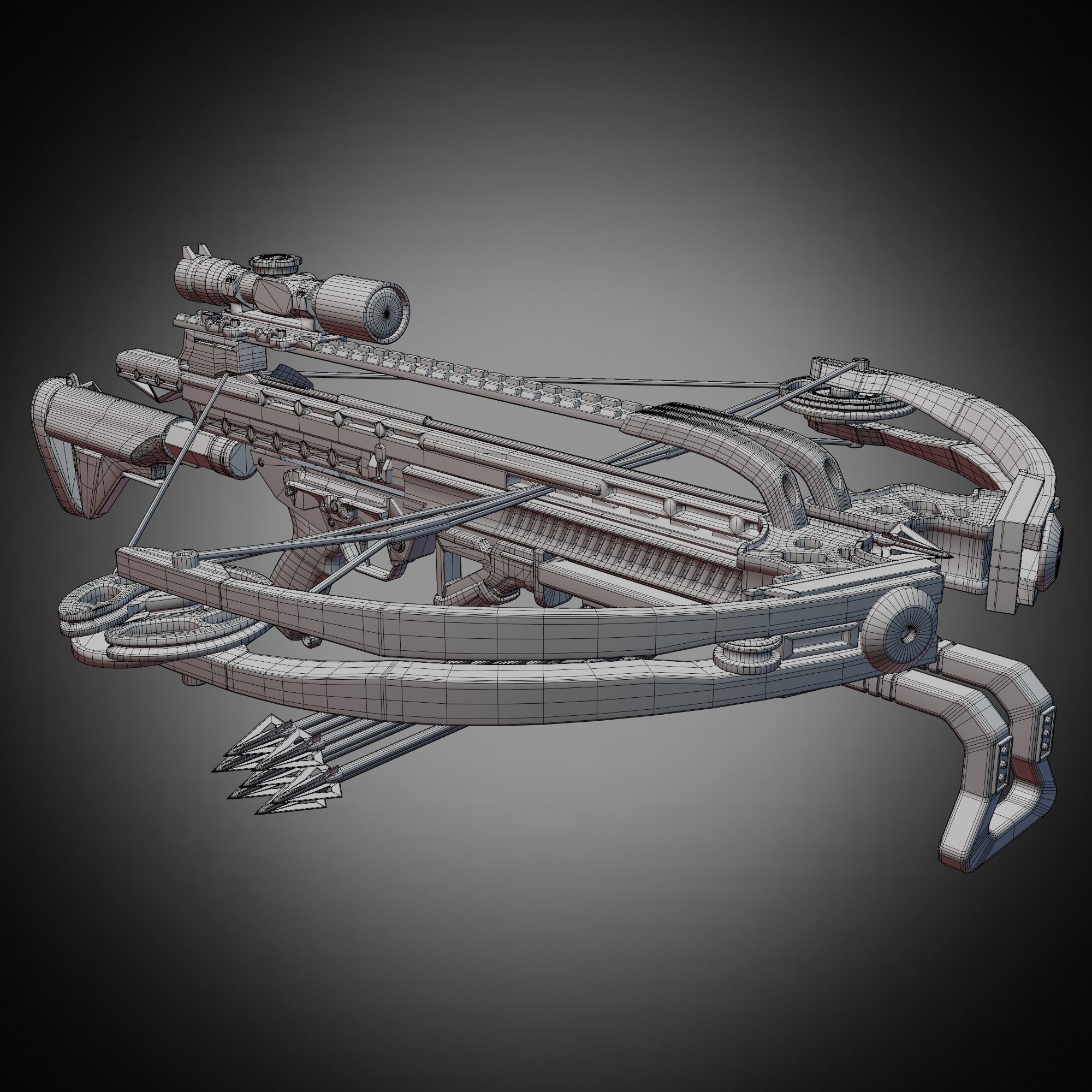 3D model Crossbow - Golden Rusted VR / AR / low-poly | CGTrader