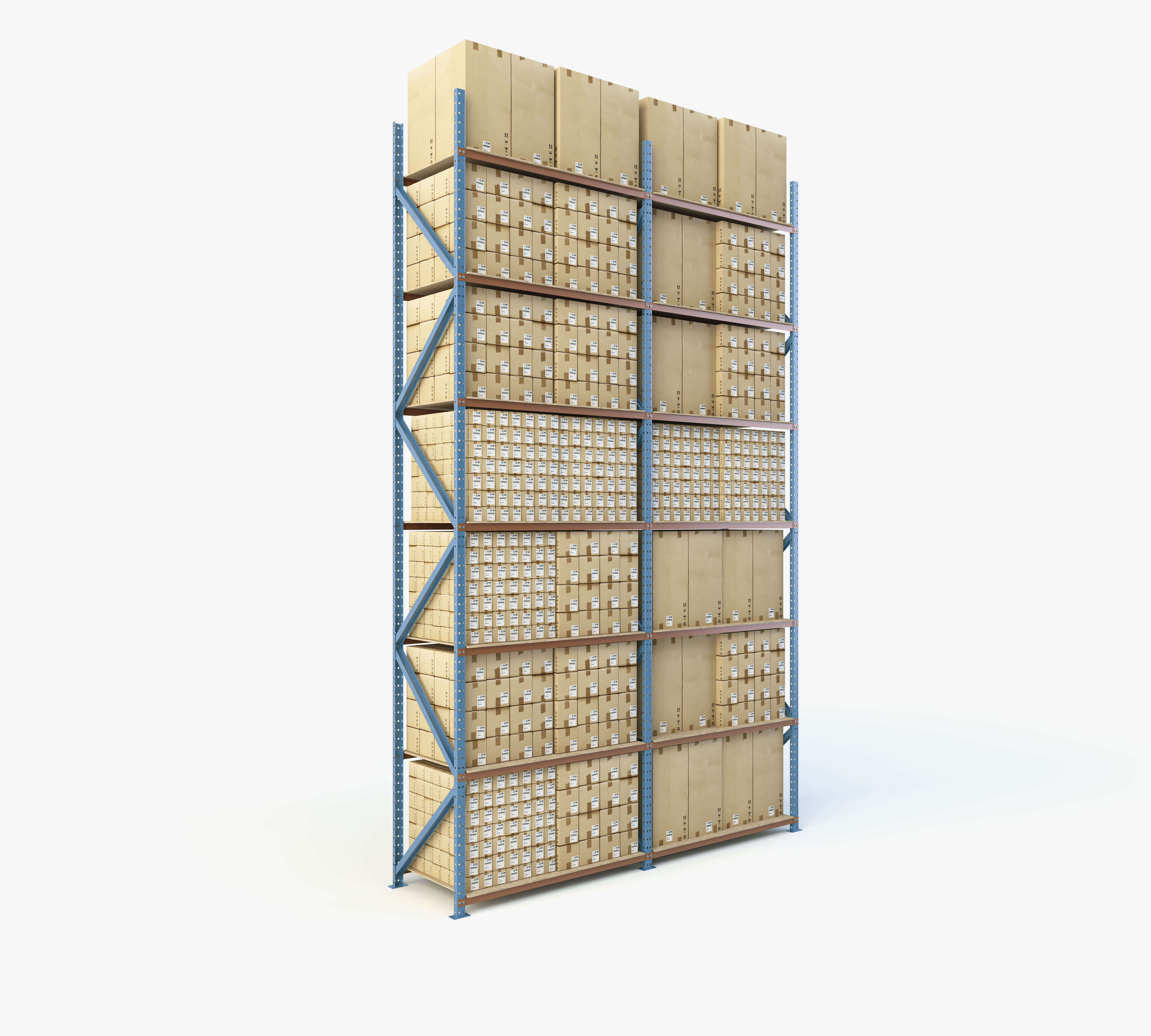 Warehouse Shelf Stack 3D model | CGTrader