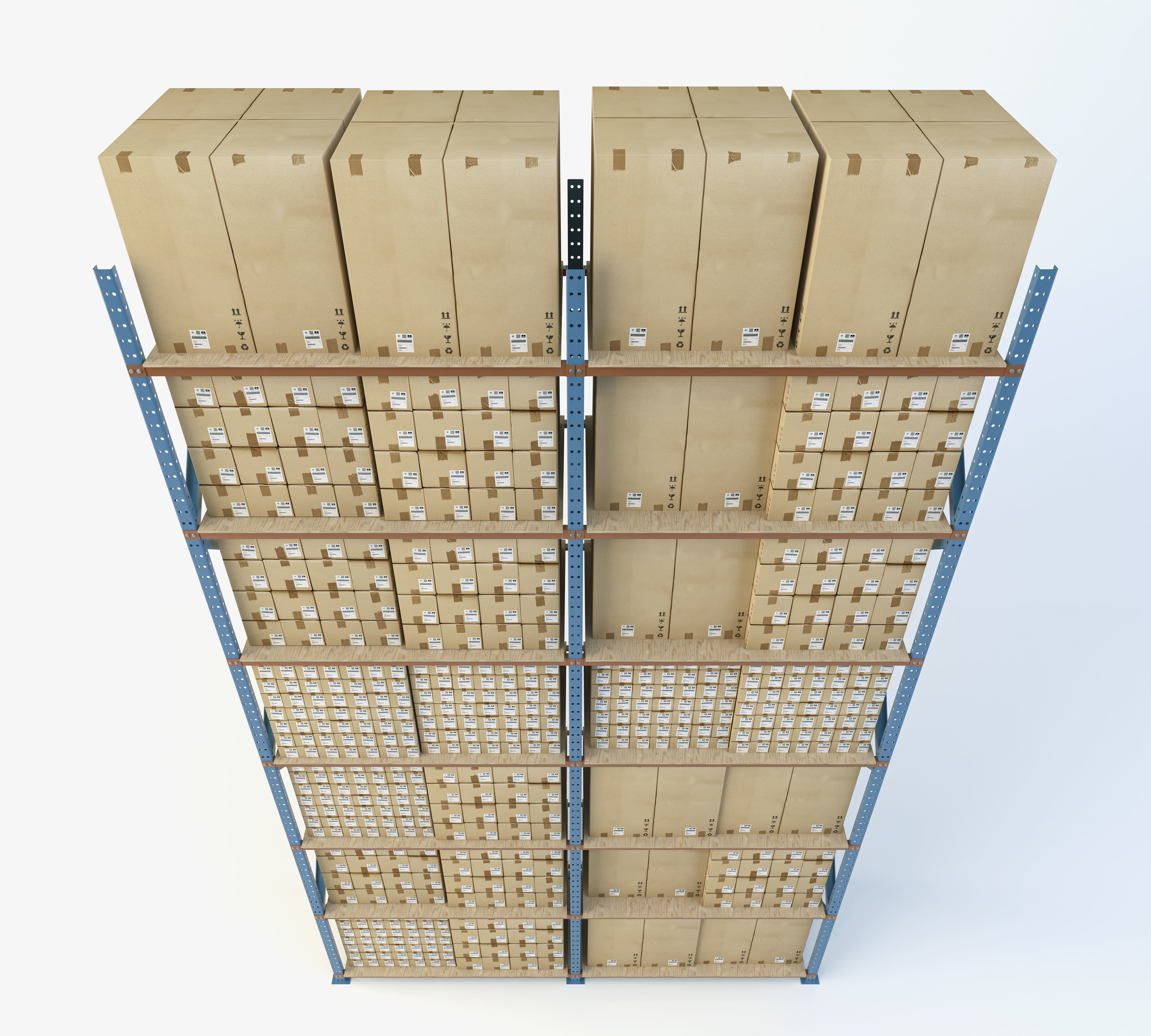 Warehouse Shelf Stack 3D model | CGTrader