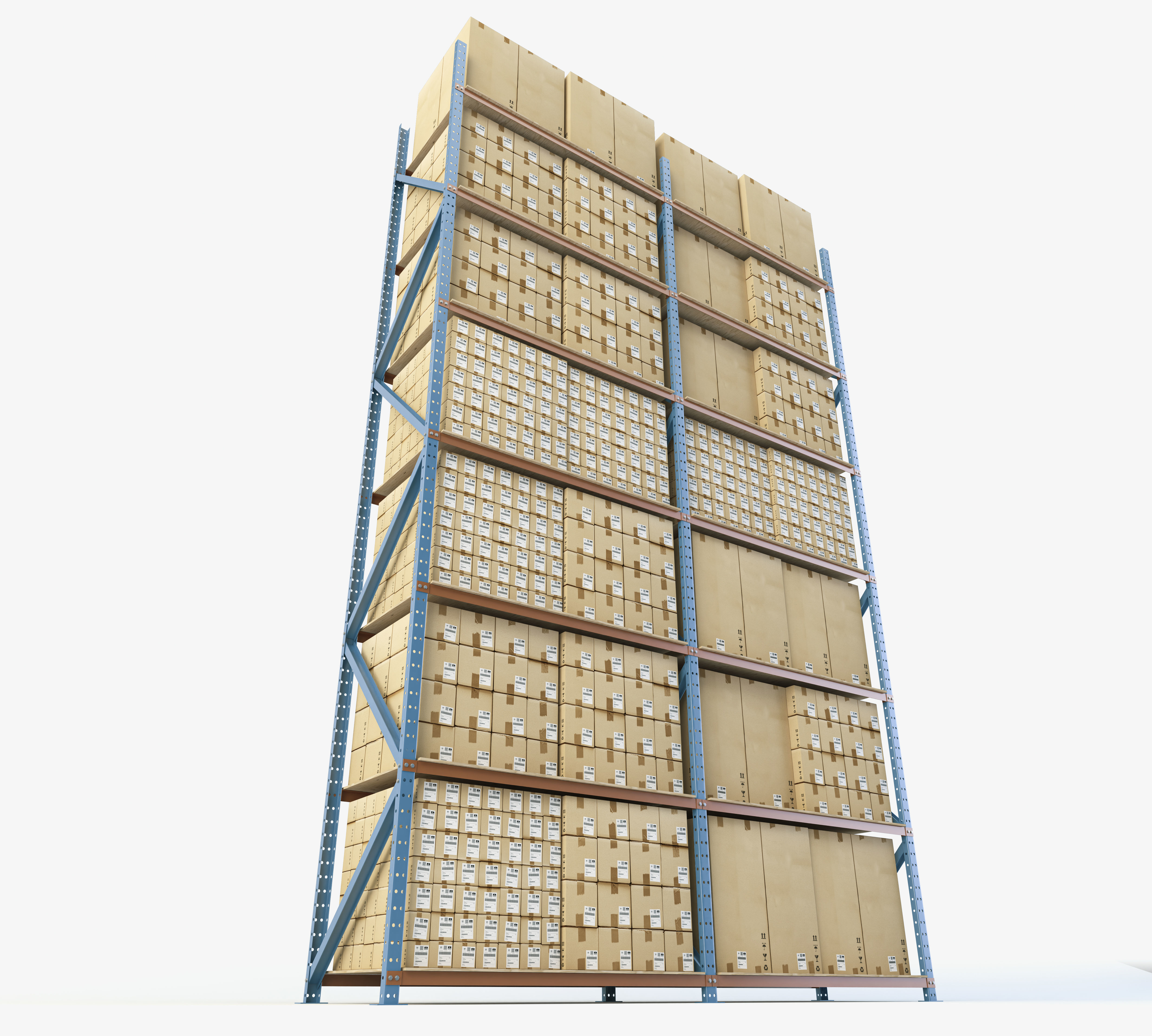 Warehouse Shelf Stack 3D model | CGTrader