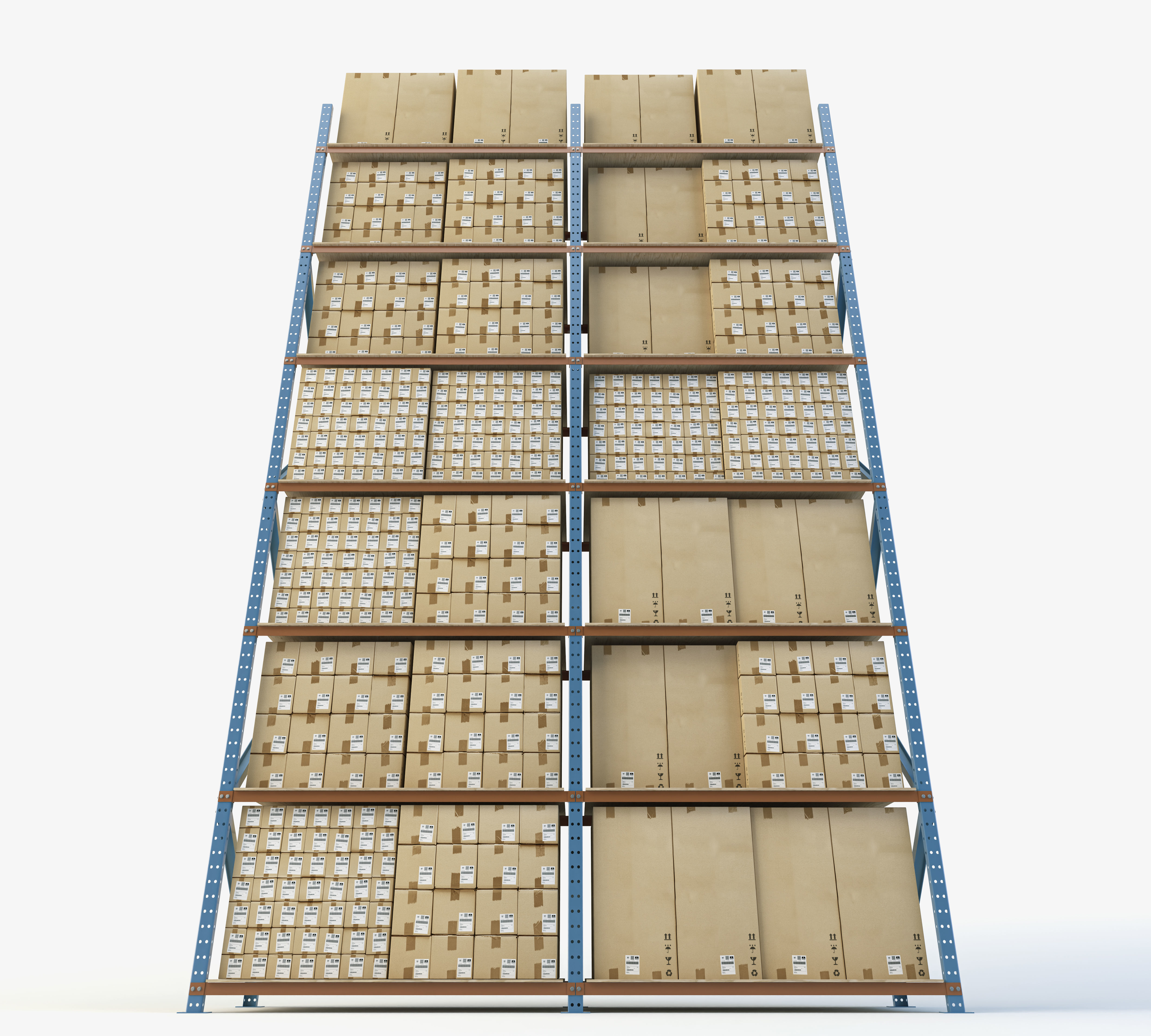 Warehouse Shelf Stack 3D model | CGTrader