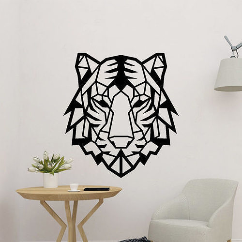 Tiger Head Wall Art 3D model 3D printable | CGTrader