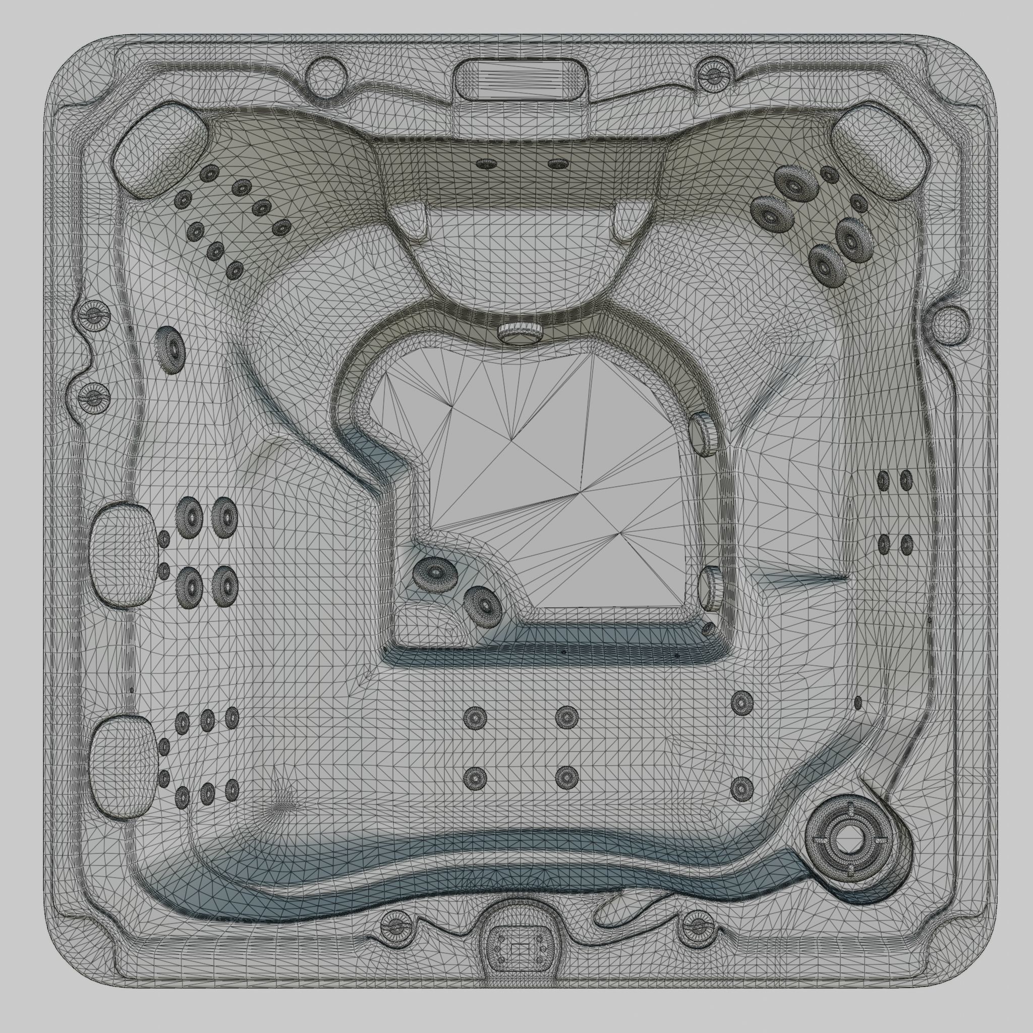 3D model 3D model of Hot Tub Jacuzzi Sundance Spas Ramona VR / AR / low ...