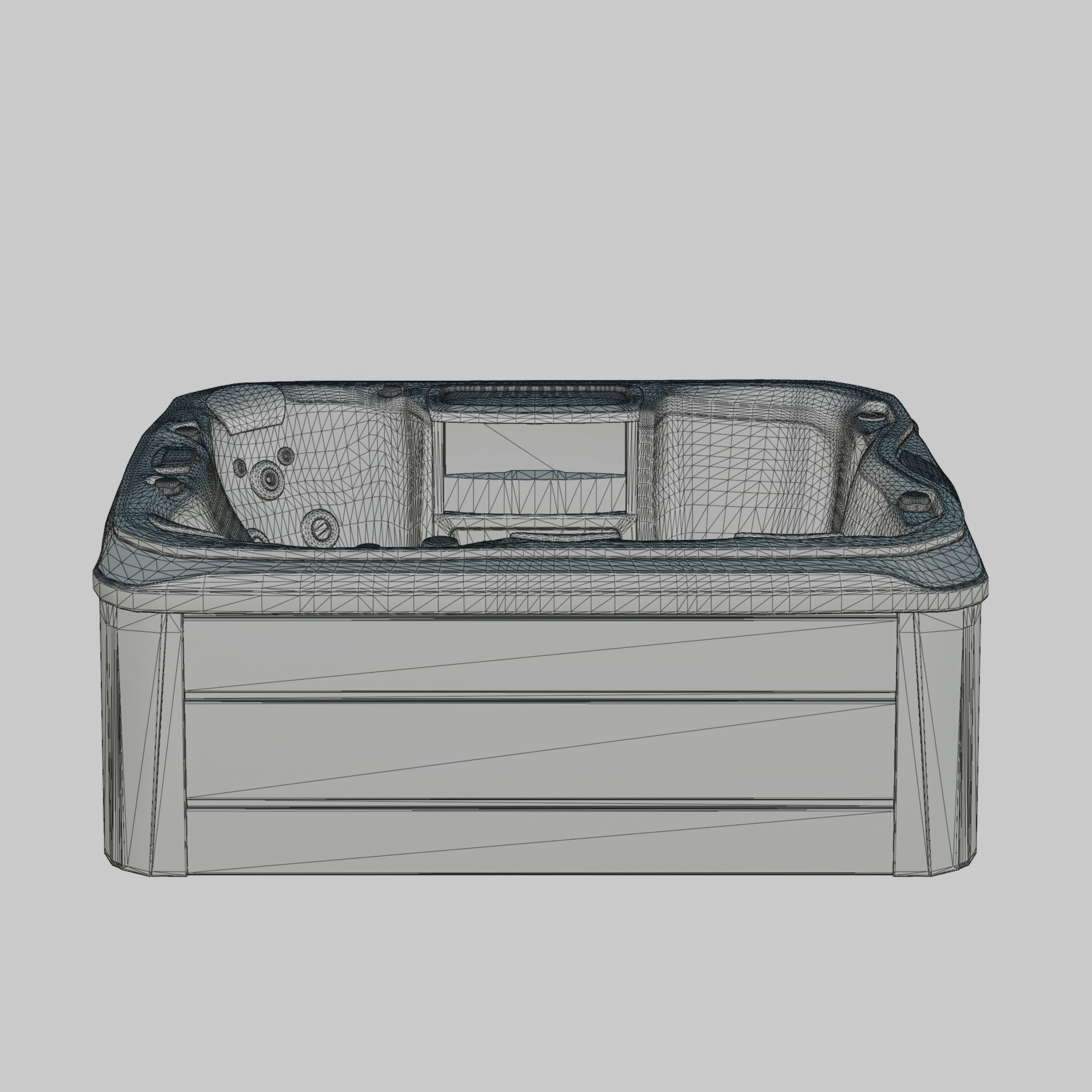 3D model 3D model of Hot Tub Jacuzzi Sundance Spas Marin VR / AR / low ...
