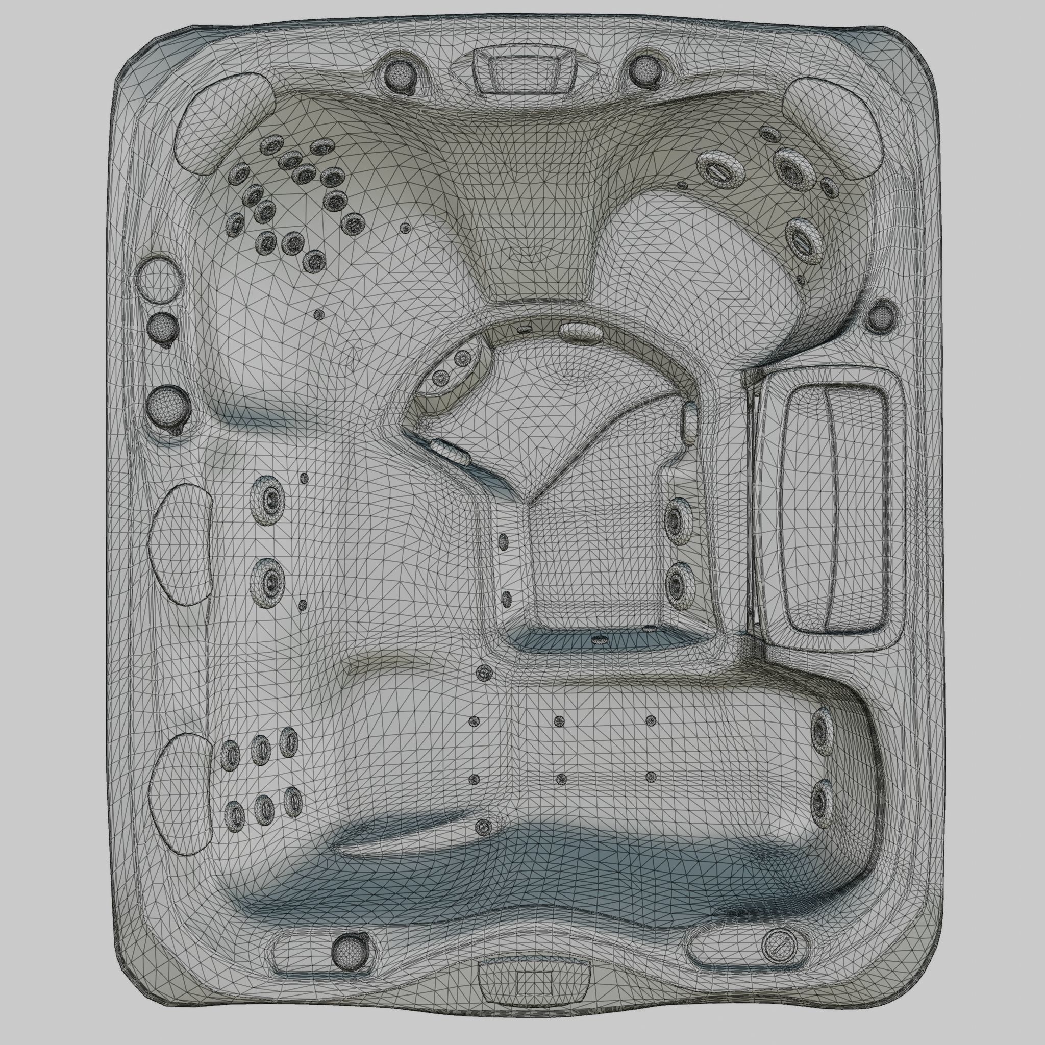 3D model 3D model of Hot Tub Jacuzzi Sundance Spas Marin VR / AR / low ...