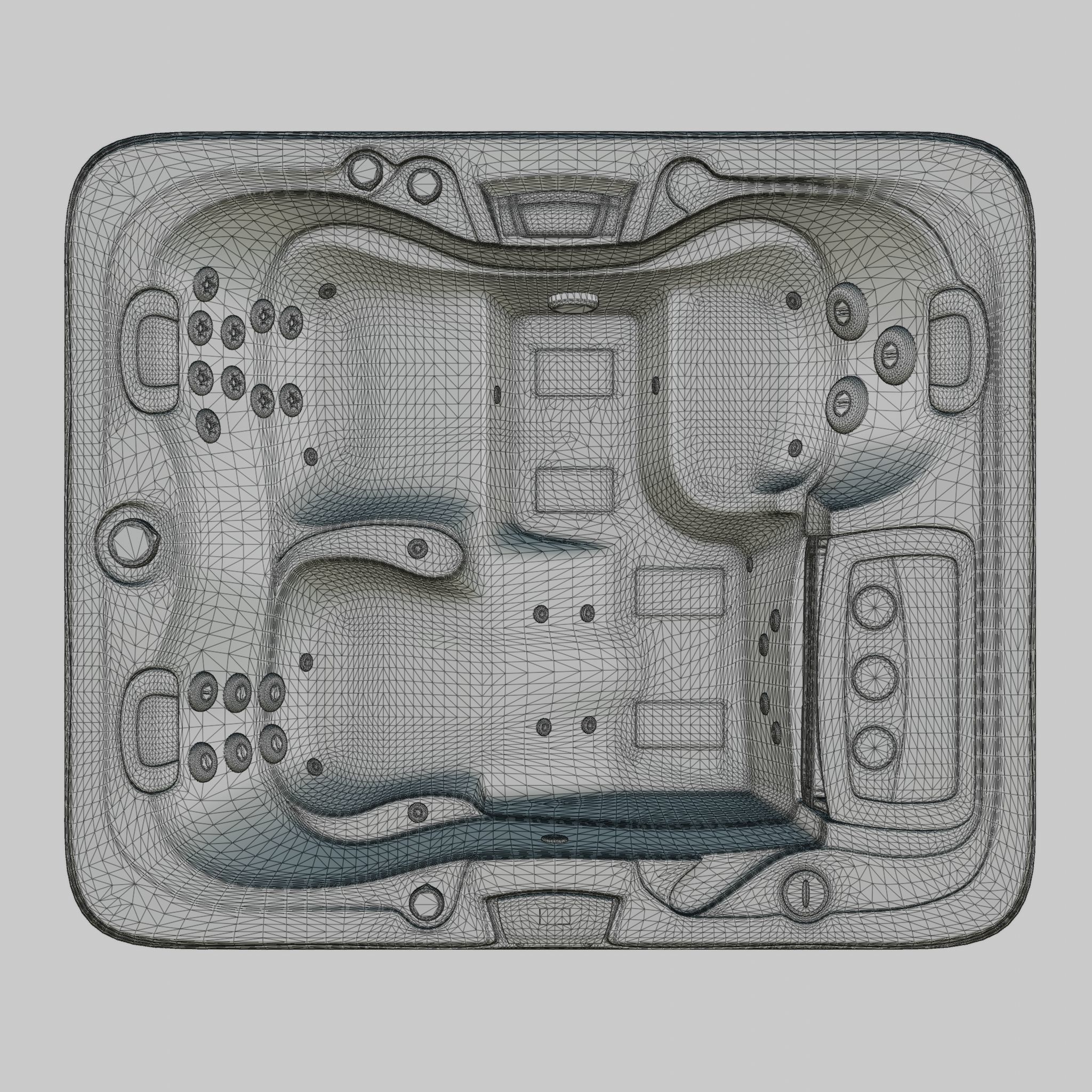 3D model 3D model of Hot Tub Jacuzzi Sundance Spas Capri VR / AR / low ...