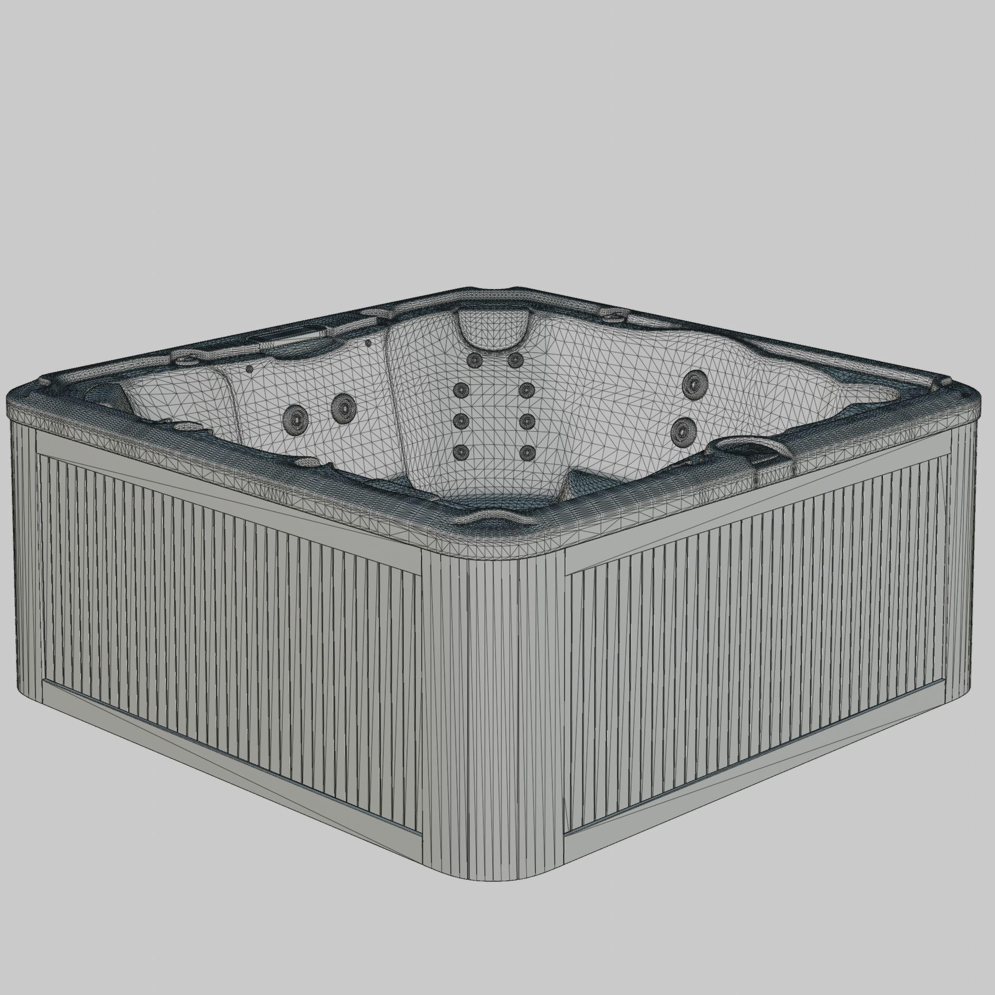 3D model 3D model of Hot Tub Jacuzzi Sundance Spas Peyton VR / AR / low ...