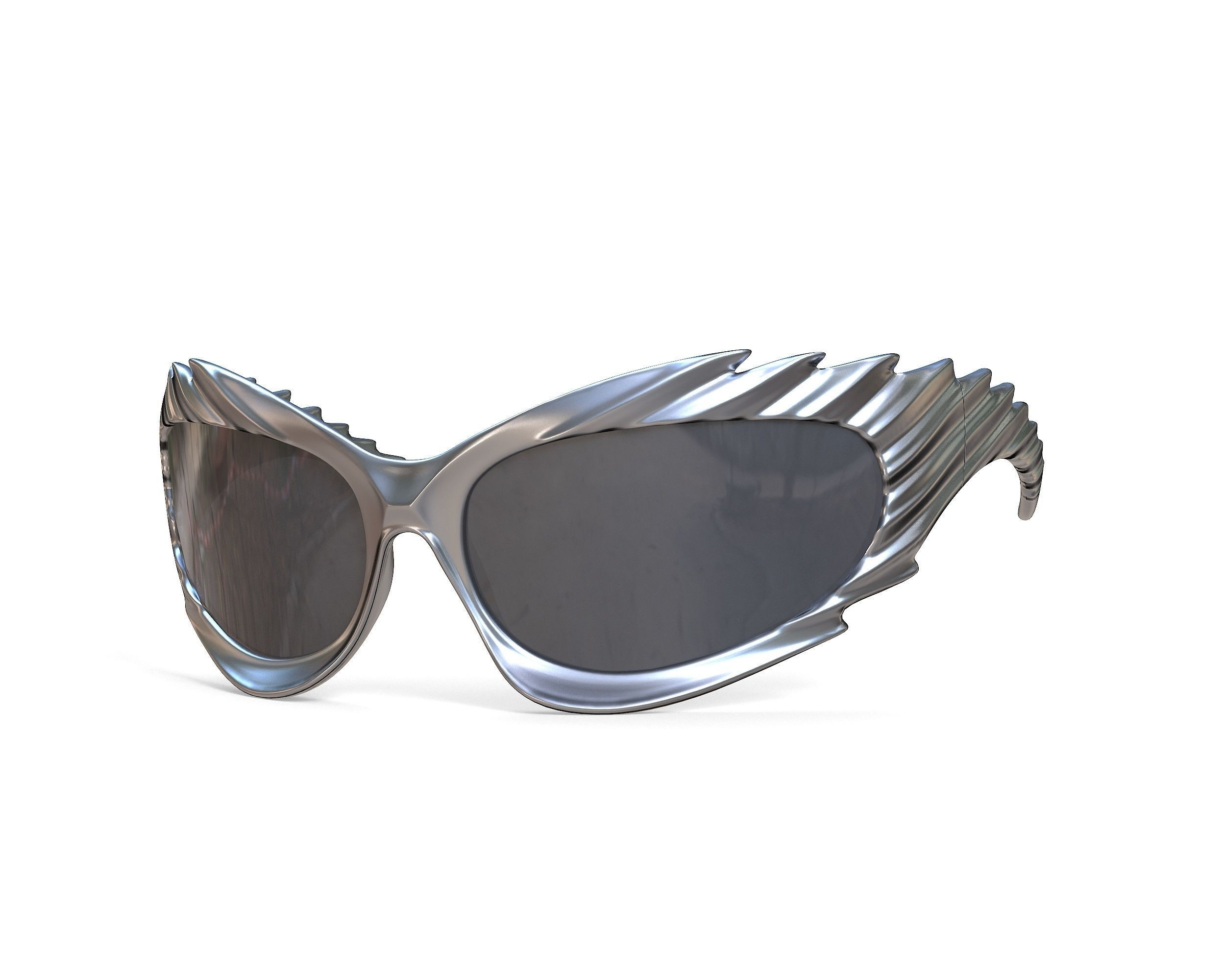 3D model Balenciaga Spike Rectangle Sunglasses VR / AR / low-poly ...