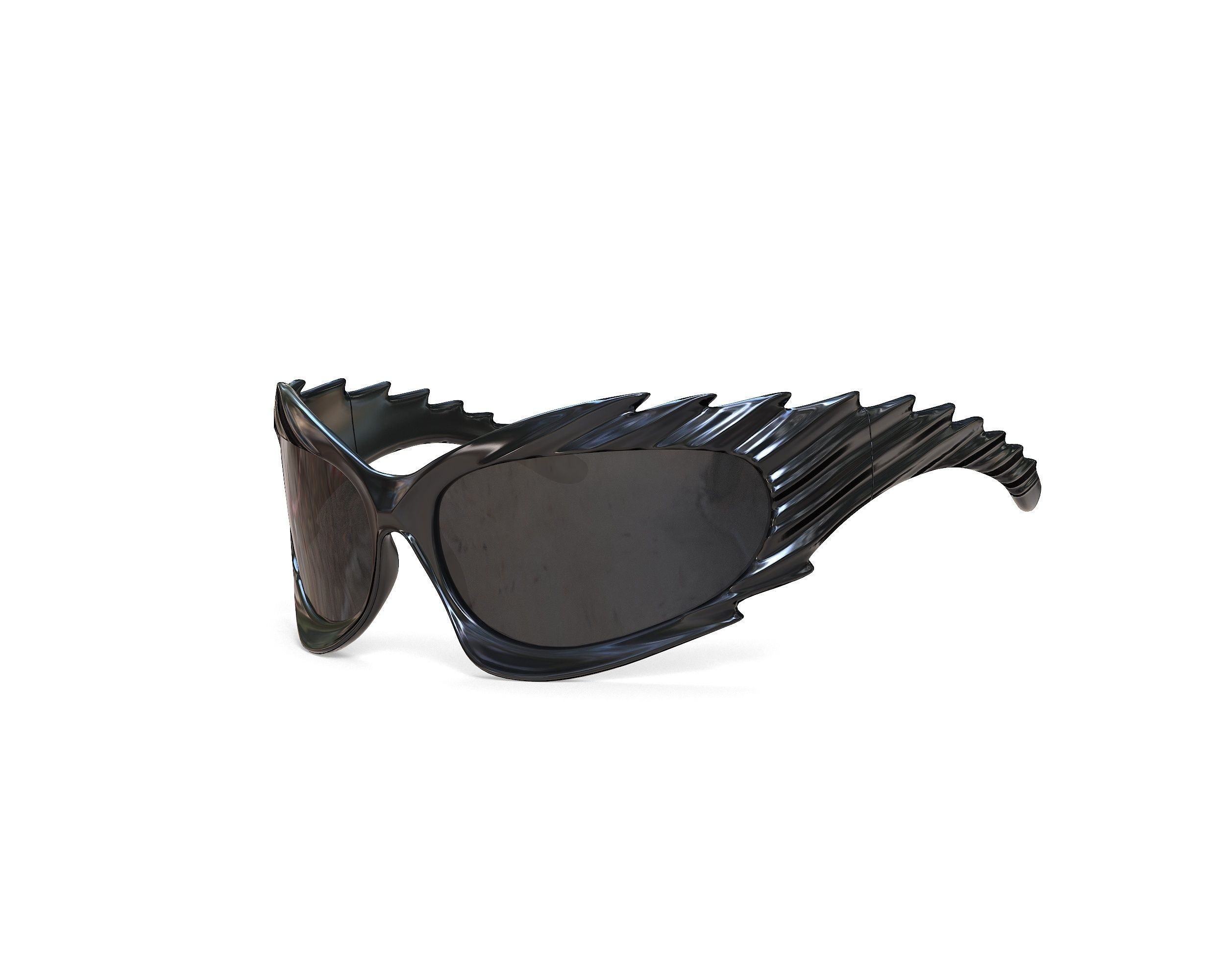 3D model Balenciaga Spike Rectangle Sunglasses VR / AR / low-poly ...