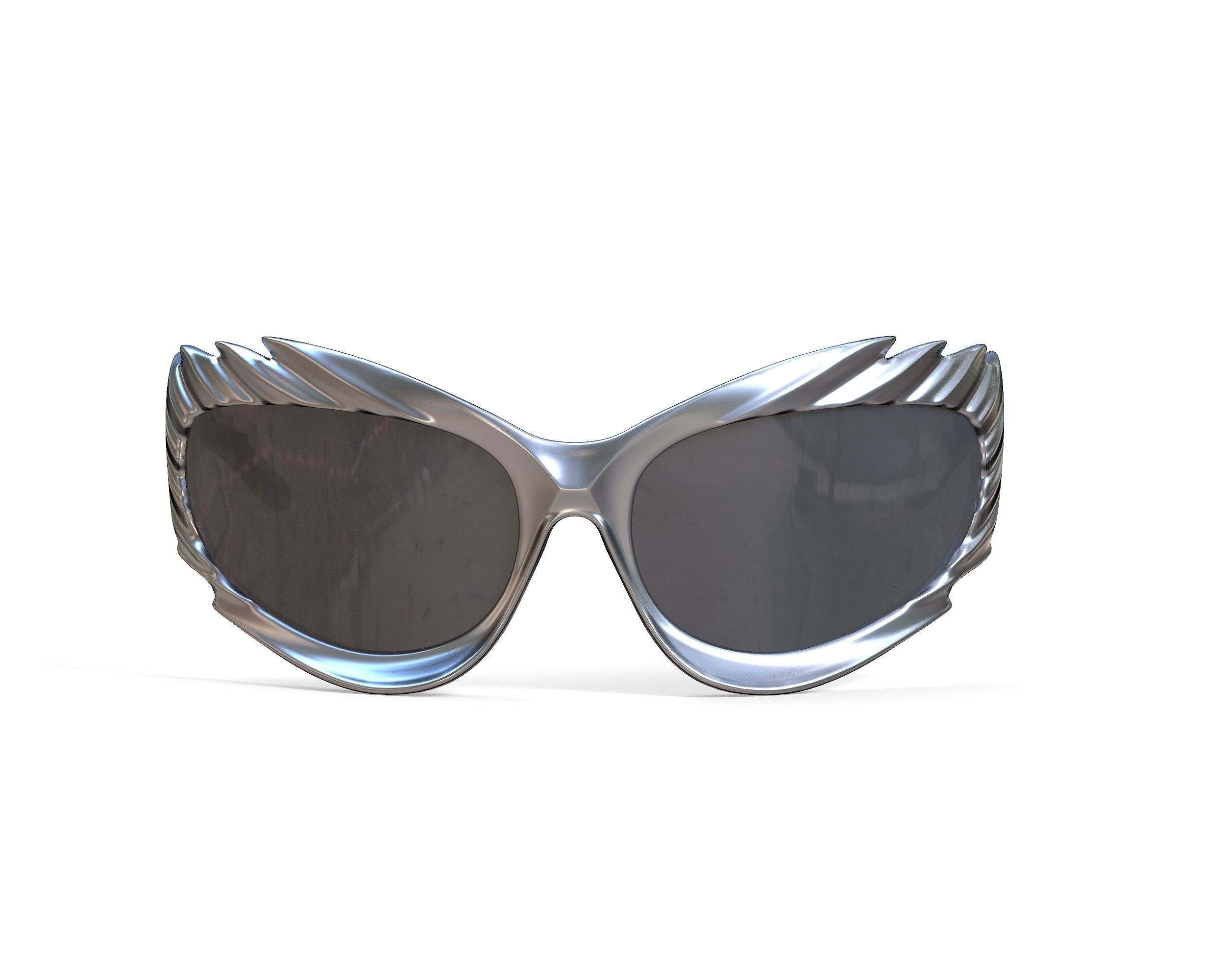 3D model Balenciaga Spike Rectangle Sunglasses VR / AR / low-poly ...