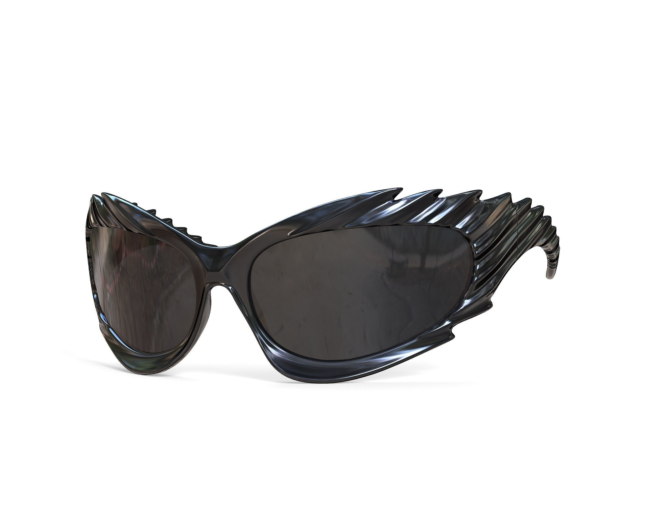 3D model Balenciaga Spike Rectangle Sunglasses VR / AR / low-poly ...