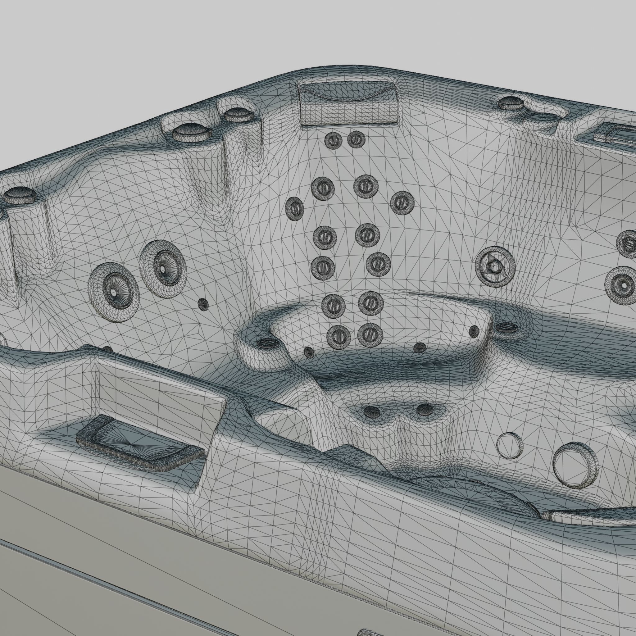 3D model 3D model of Hot Tub Jacuzzi Sundance Spas Optima VR / AR / low ...