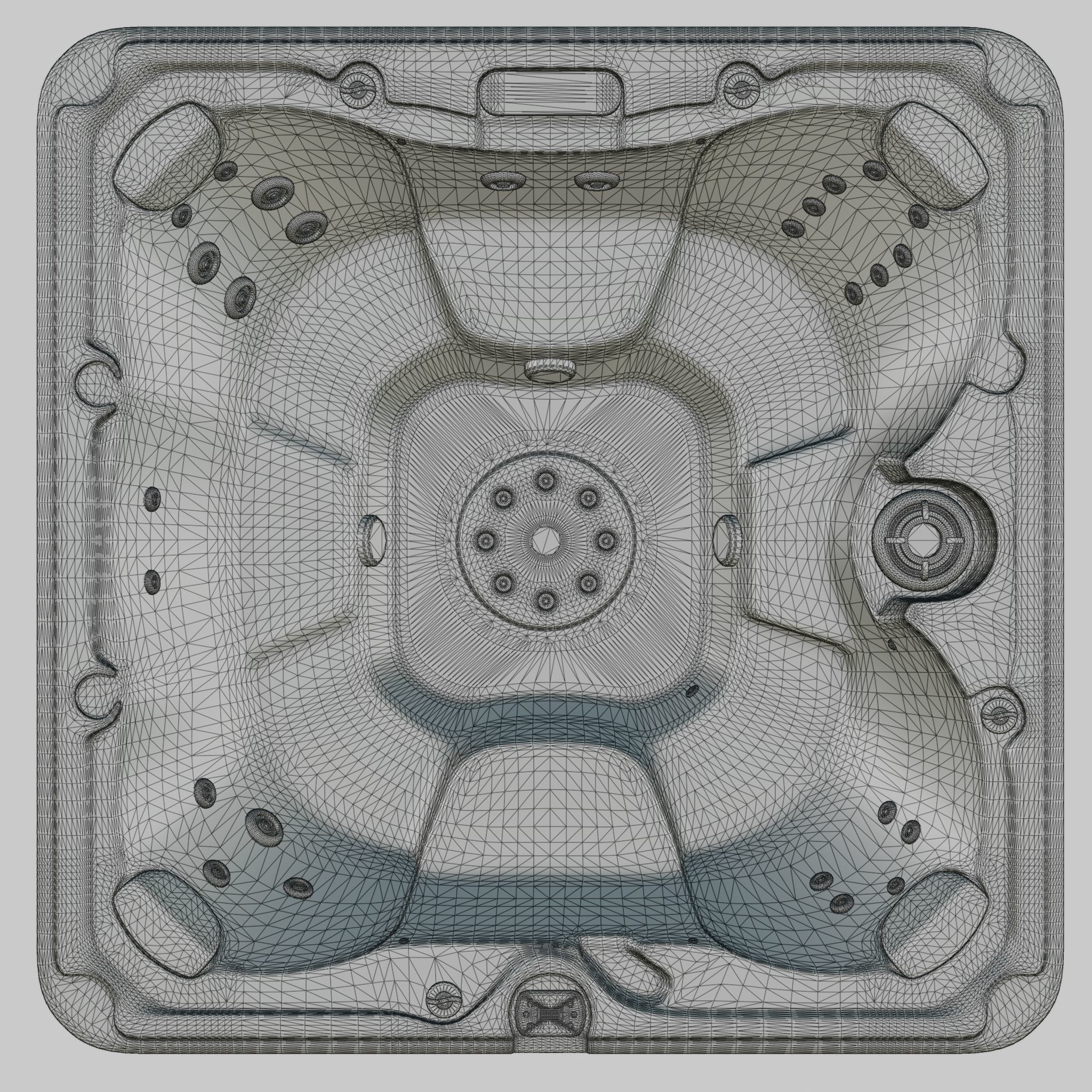3D model 3D model of Hot Tub Jacuzzi Sundance Spas Edison VR / AR / low ...